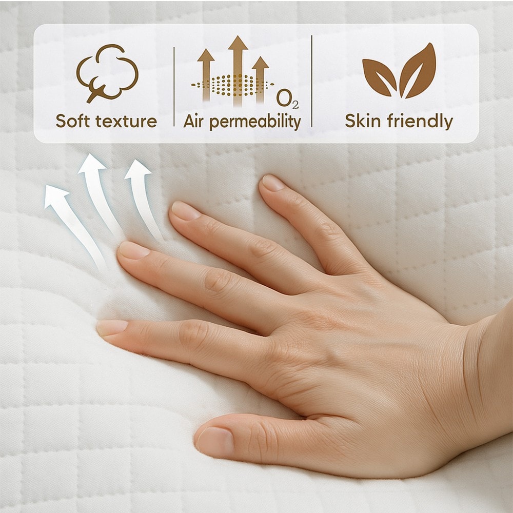 KERDOM Twin Memory Foam Mattress Soft Filled With Cotton Mattress ...