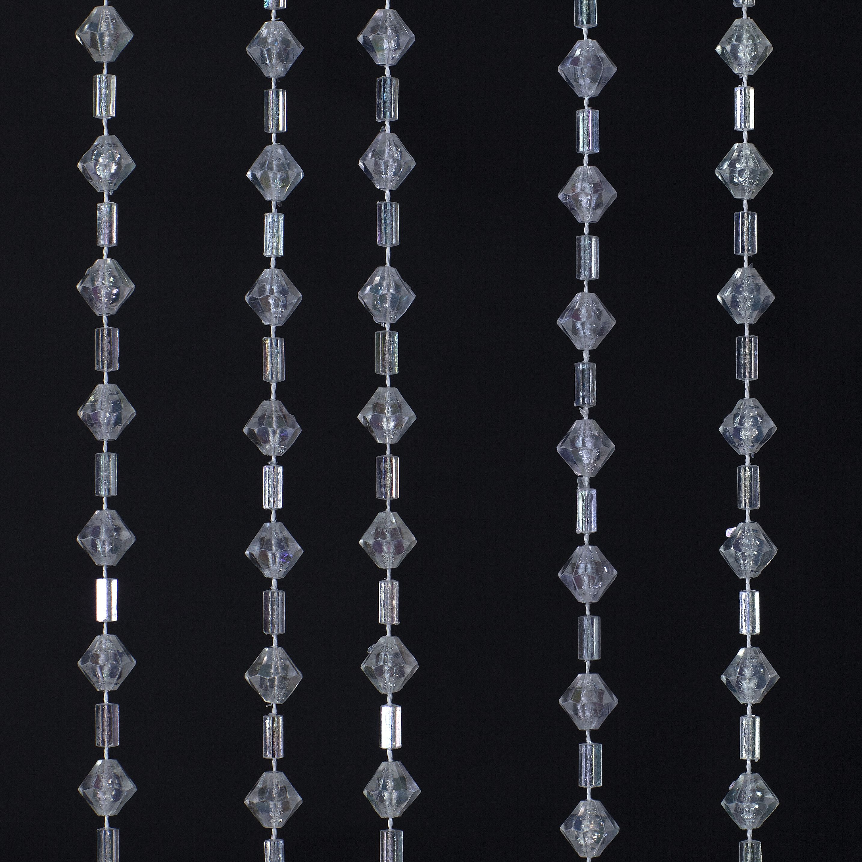 KATE AURORA Luxurious Jaeger Rod Pocket Acrylic Beaded Single Window ...