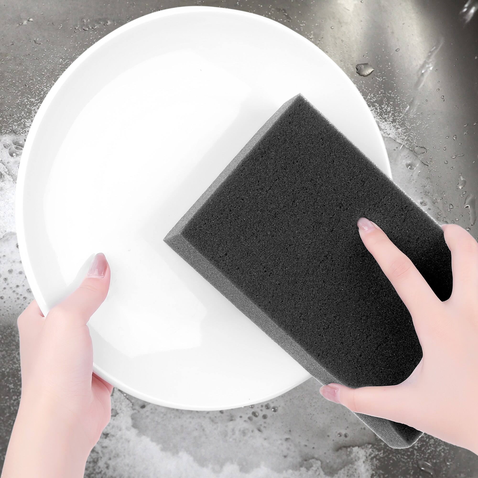 Unique Bargains Sponges Cleaning Eraser 3pcs Kitchen Sponge for Dish ...