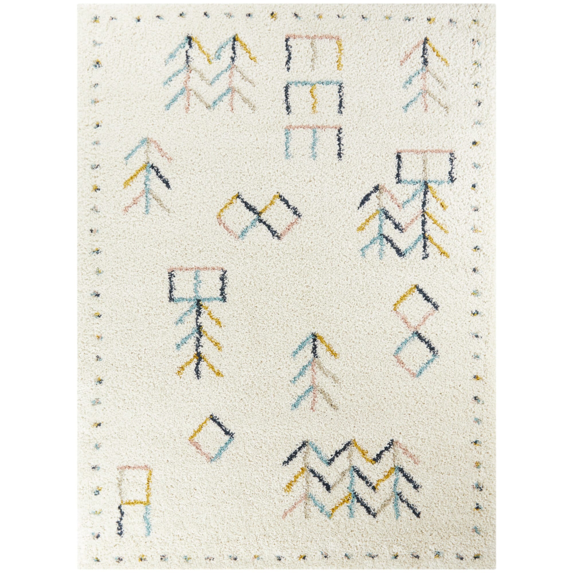 Balta Sarita 5ft 3in x 7ft White Global Indoor Area Rug in the Rugs ...