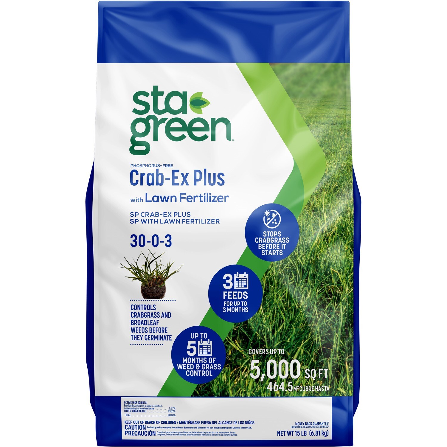 Sta-Green 32-lb 15000-sq ft 0-0-0 Weed Control Fertilizer in the Lawn ...
