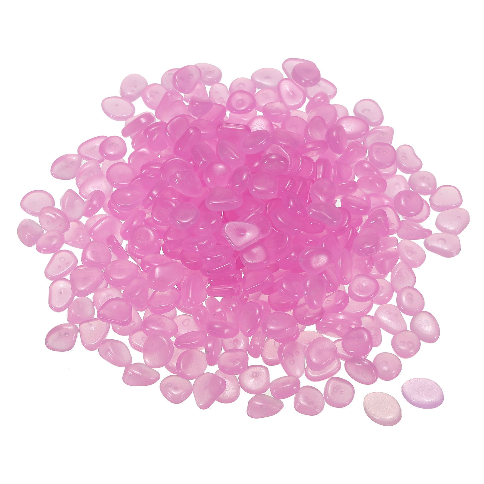 Unique Bargains 200pcs Glow Rocks 8-11mm Glow Pebbles Decoration in the ...