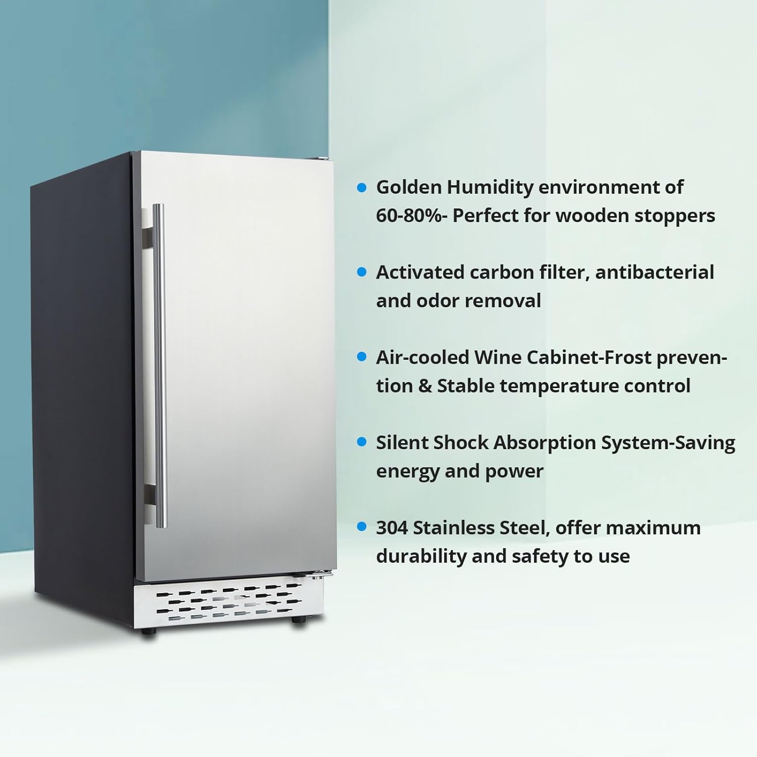 Garvee 15 in wine fridge 80 Bottles Mini Fridge Outdoor Beverage Fridge ...
