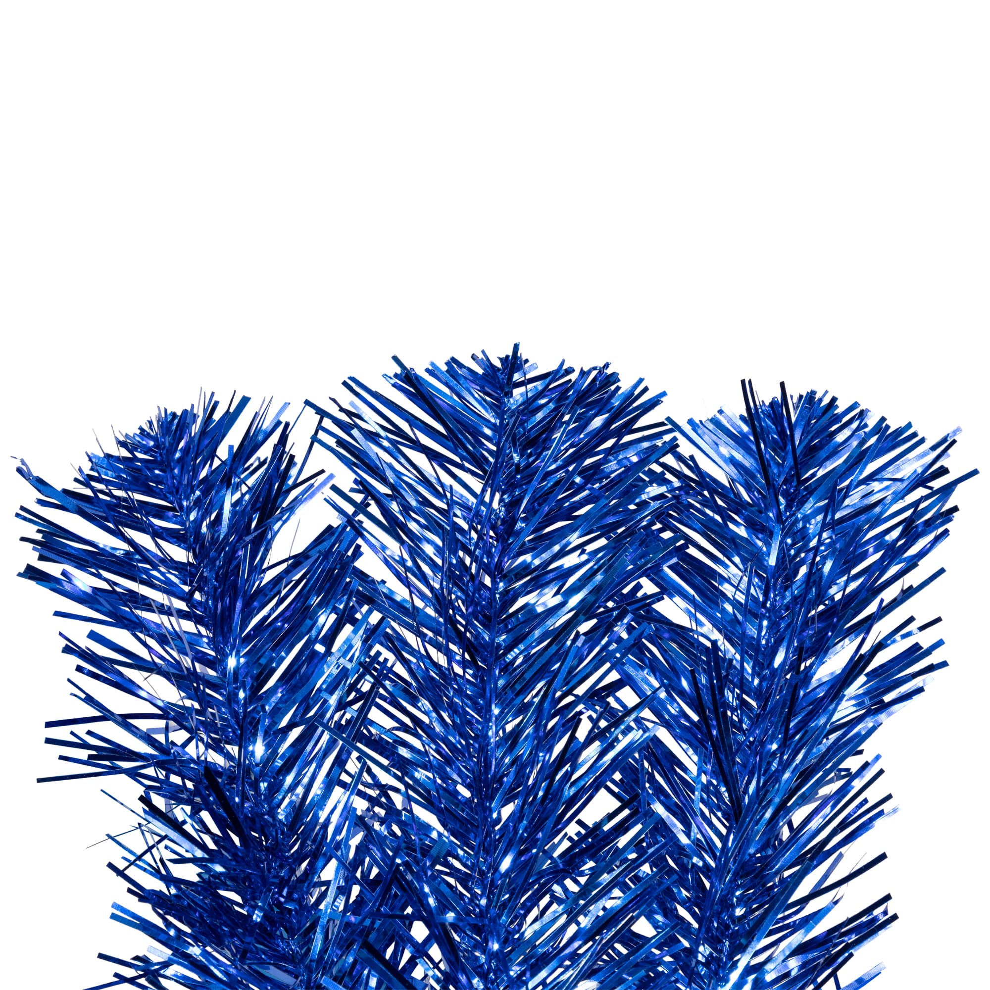 Northlight Pre-Lit Artificial Tinsel Christmas Tree - 3 feet - Blue ...