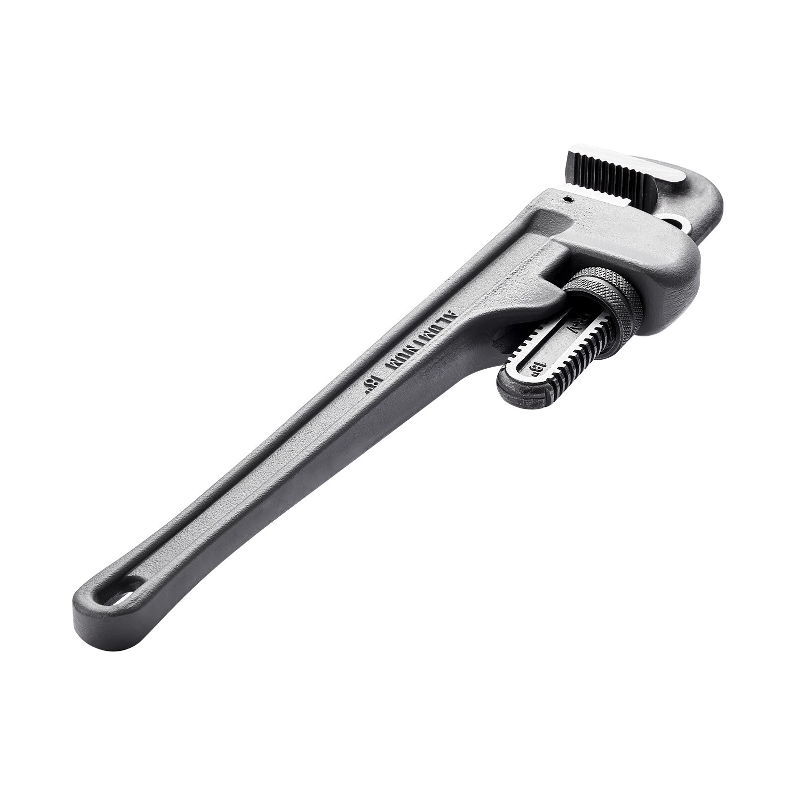 VEVOR Pipe Wrench 18in Aluminum Straight Pipe Wrench Adjustable ...