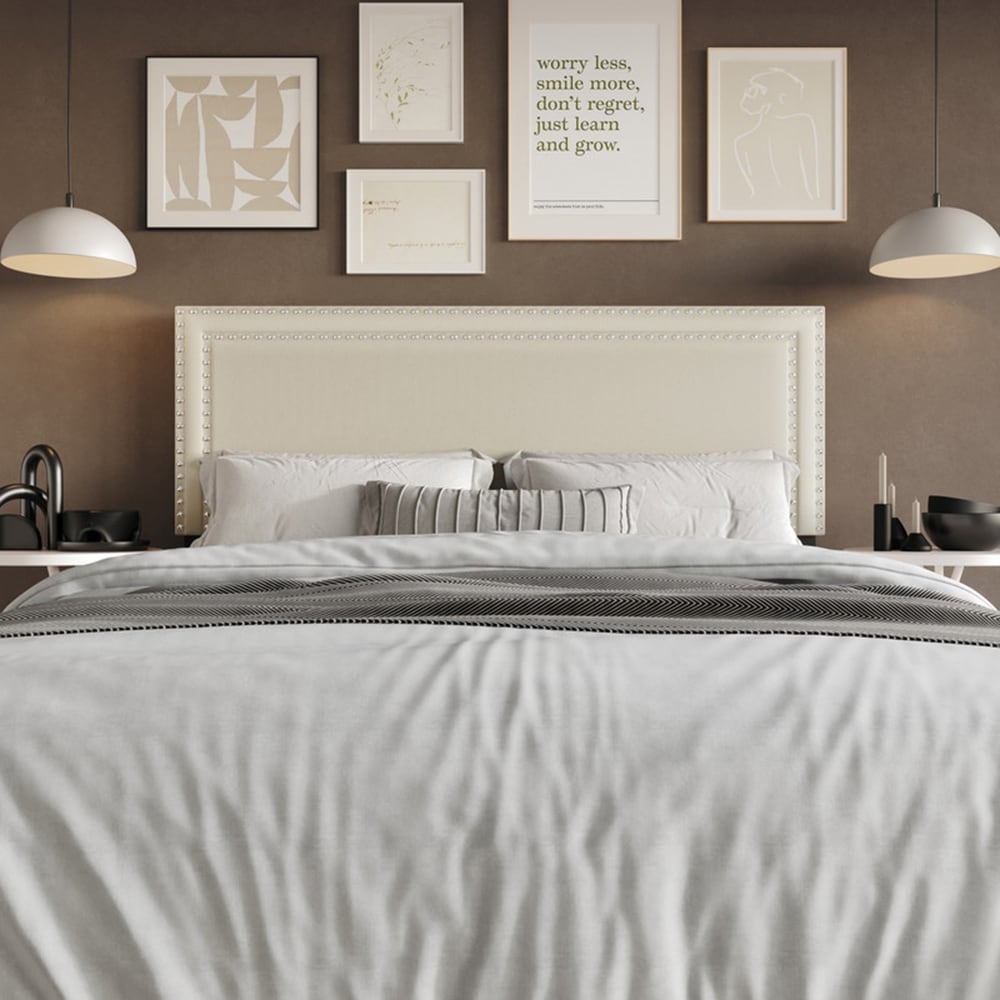 Home Design Ceam Full Upholstered Headboard in the Headboards ...