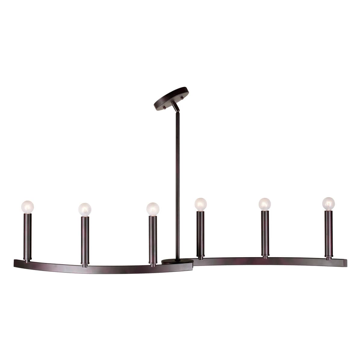 Forte Lighting 7175-06-32 Signature 6 Light 415 inch Antique Bronze ...
