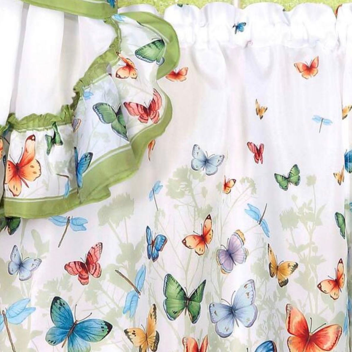 KATE AURORA Butterflies Prairie Complete 5 Piece Cottage Kitchen ...