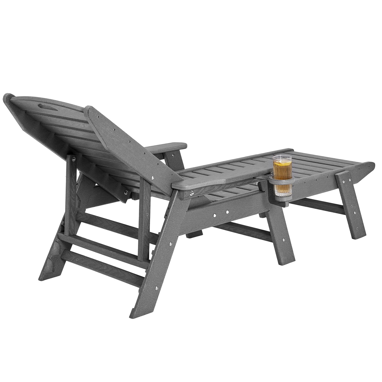 Blisstyle Outdoor Chaise Lounge Chair 6 Position Adjustable Reclining ...