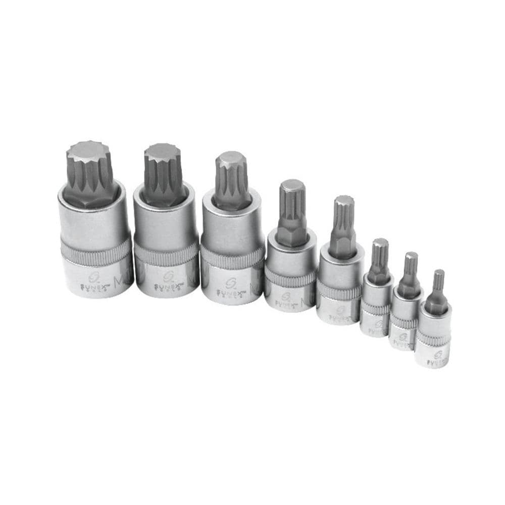Sunex Tools 8 Piece 3 8 in Drive Set Triple Square Bit Metric Driver Socket Set at Lowes