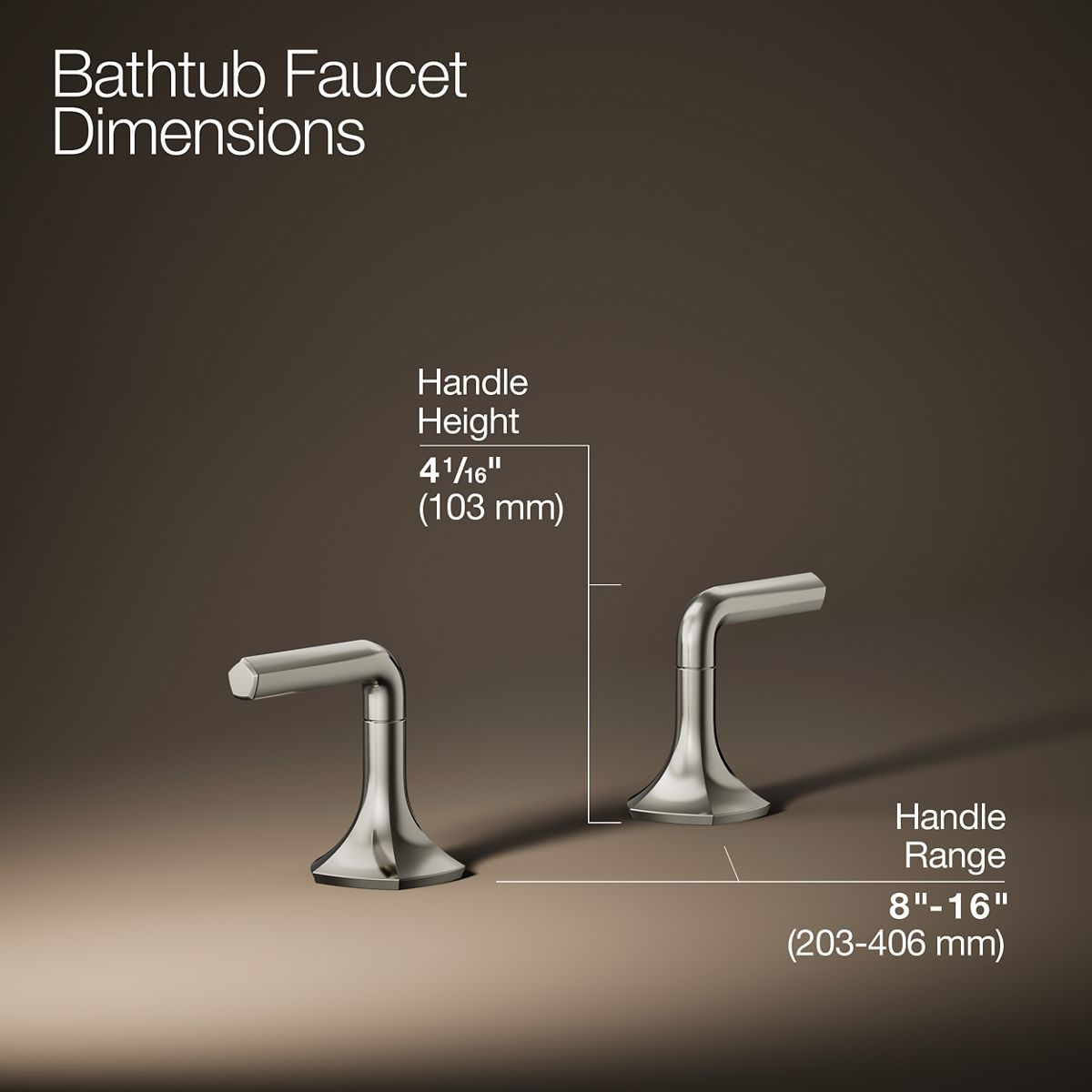 KOHLER Occasion Vibrant Polished Nickel 2 -Handle Lever Bathtub Faucet ...