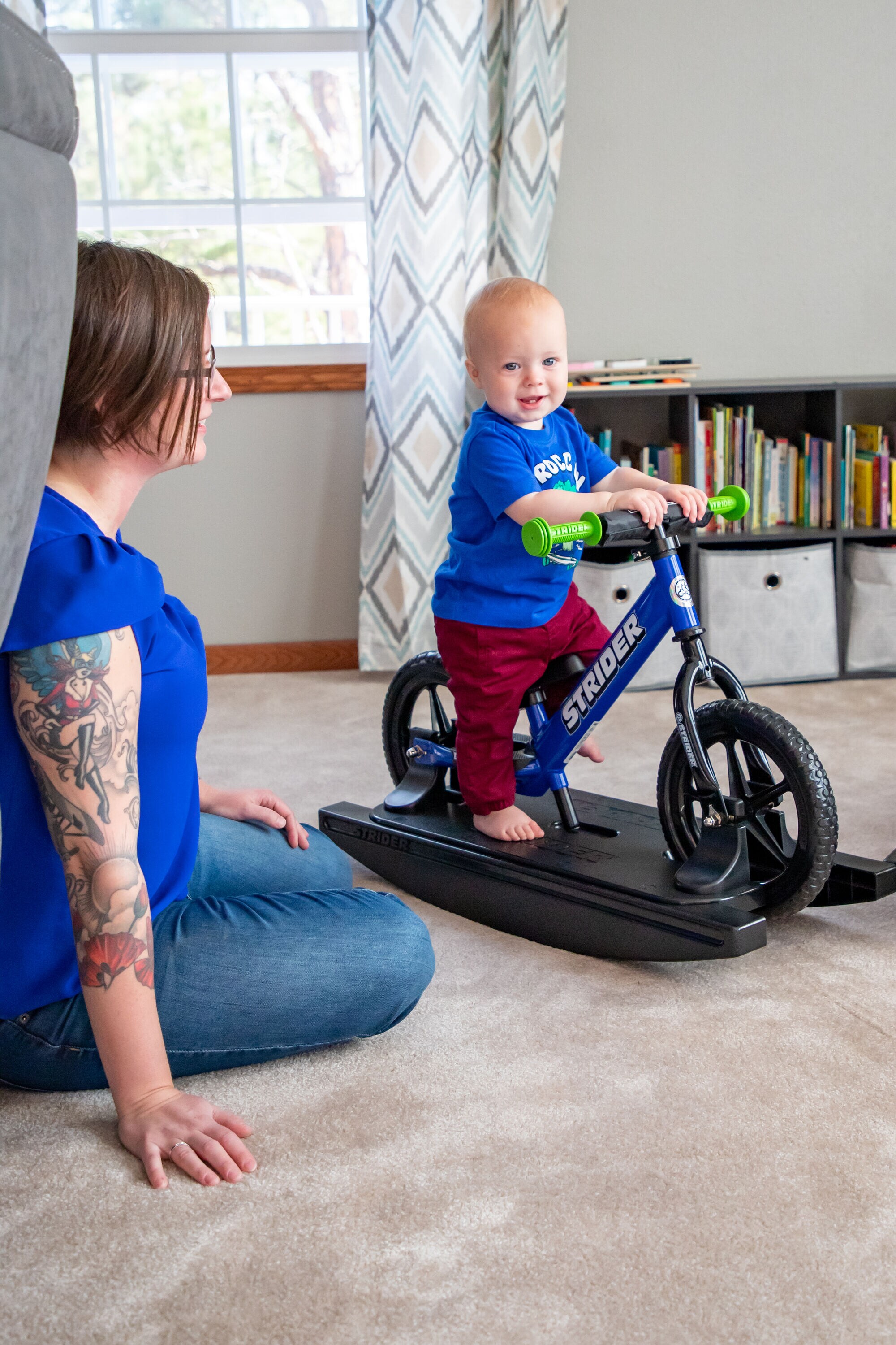 STRIDER 12-in Youth Unisex Rocker To Balance PROCK-ST-S4BL at Lowes.com