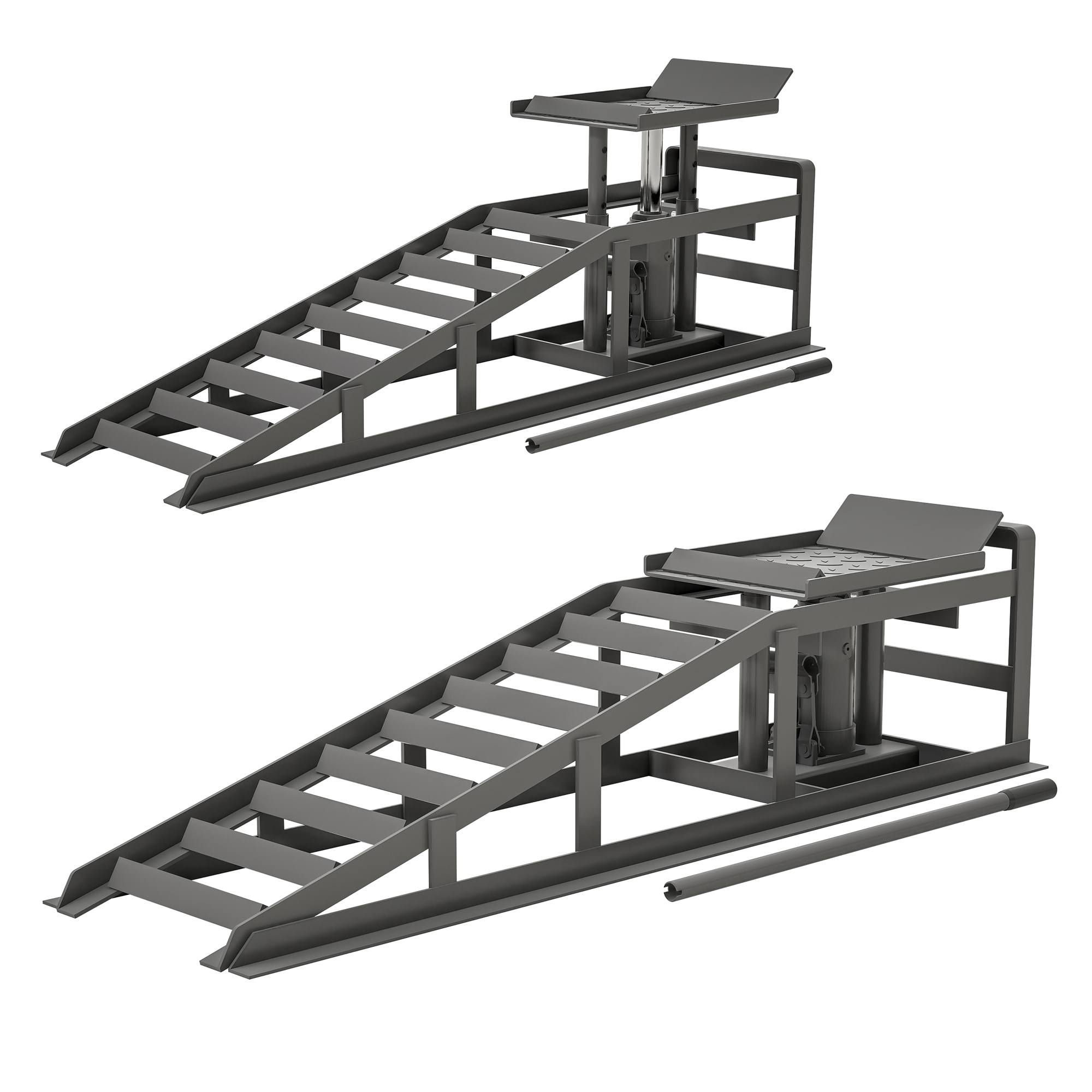 Tatayosi 2 Pack Hydraulic Car Ramps 5T 11000lbs Low Profile Car Lift ...