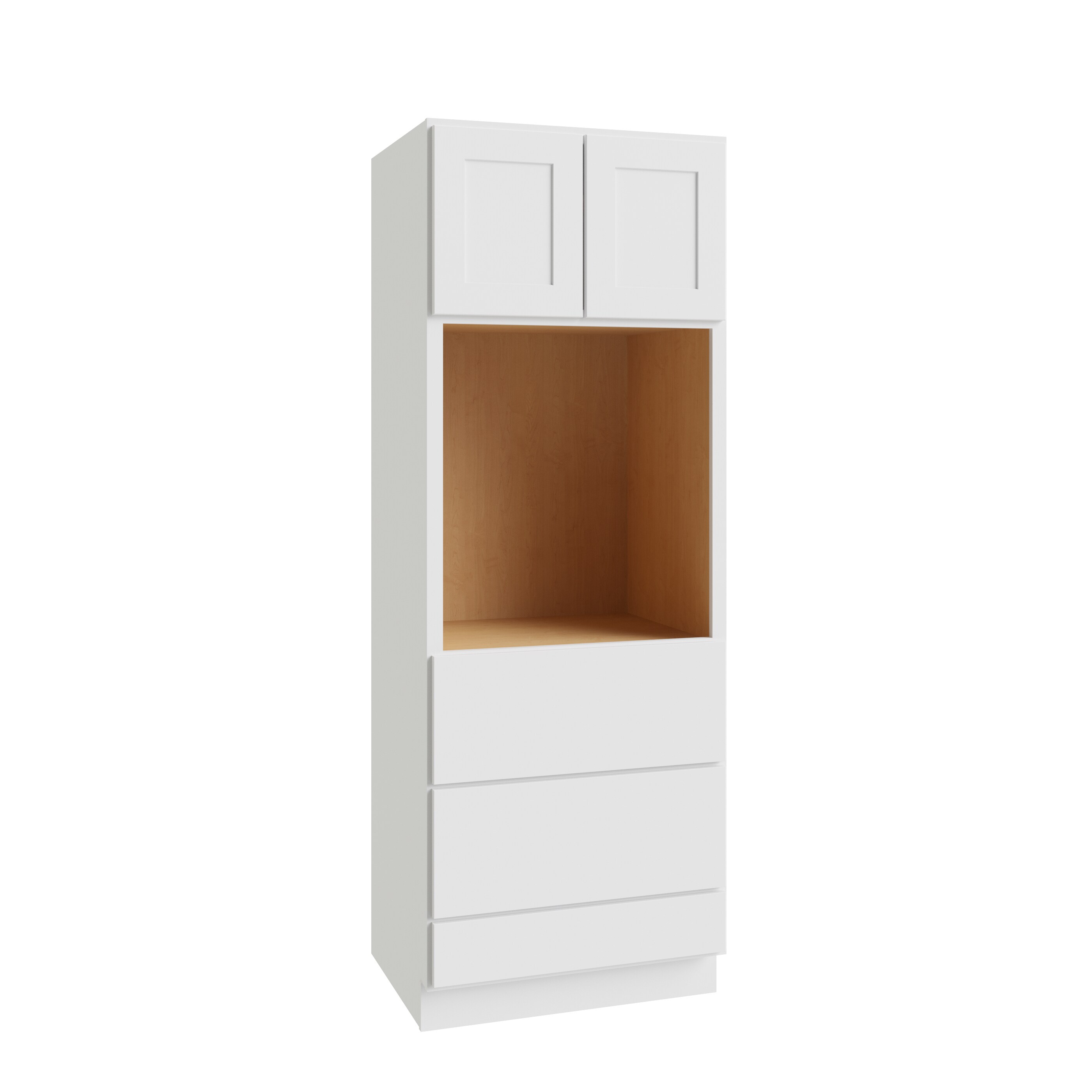 Parkstone 30-in W x 84-in H x 24-in D White 3 -Drawers Single oven Wall ...