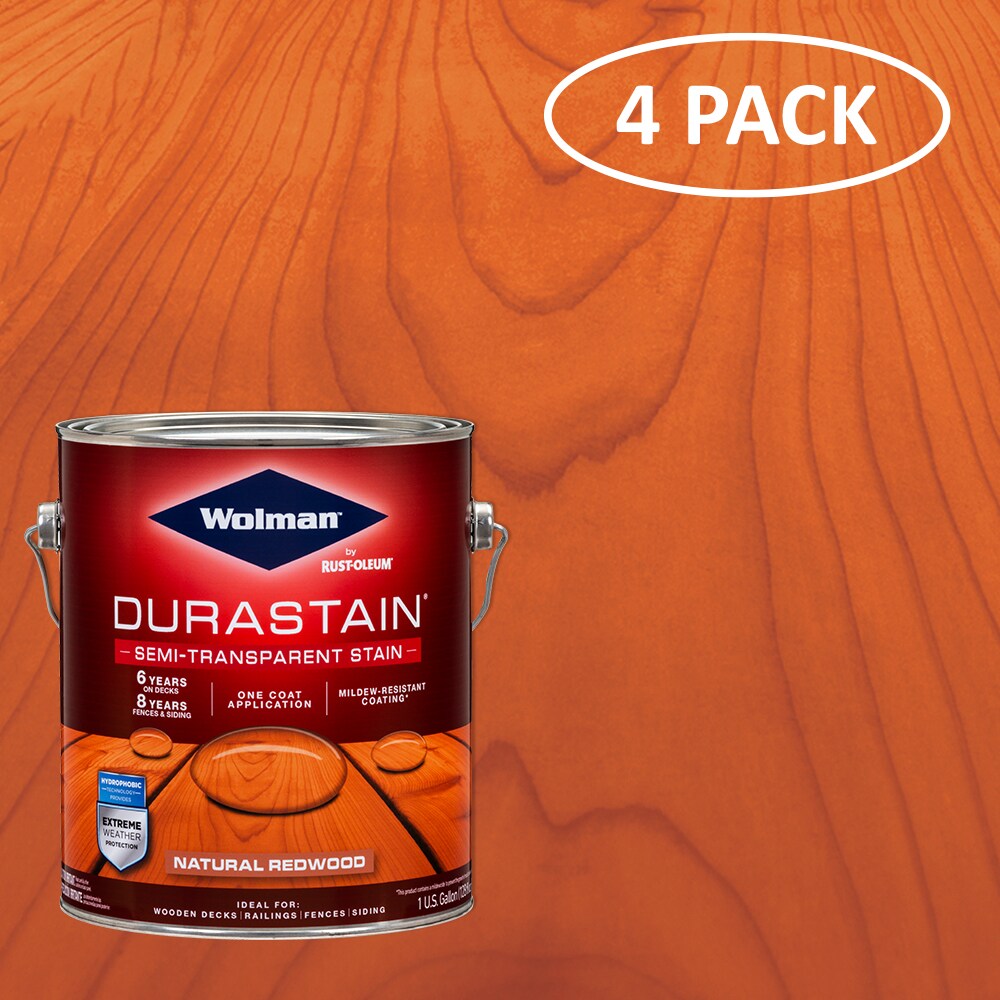 Rust-Oleum Wolman Pre-Tinted Natural Redwood Semi-transparent Exterior ...