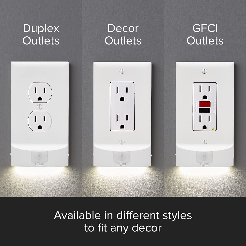 SnapPower MotionLight 5-Pack for Duplex Outlets Motion-Detecting LED ...