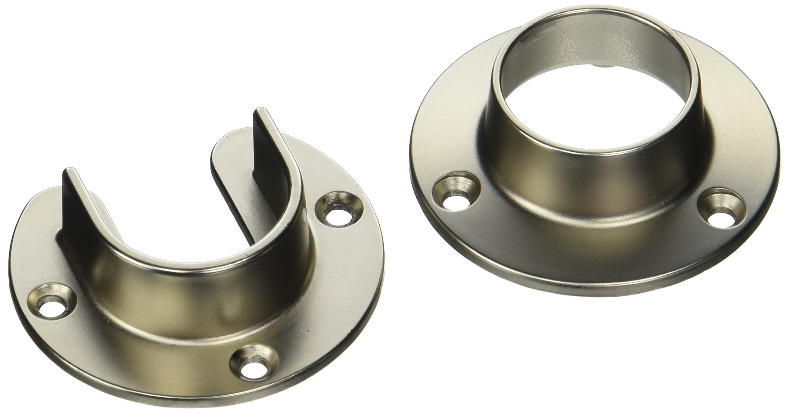 National Hardware S822-082 SatNI Closet Flange Set Satin Nickel 1-5/16 ...