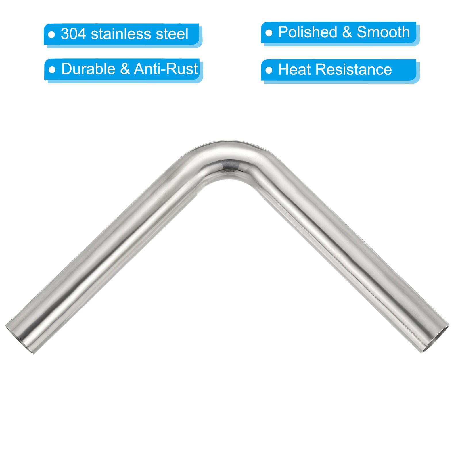 PATIKIL 90 Degree Sanitary Extended Pipe 1 inch OD Mandrel Bend Elbow ...