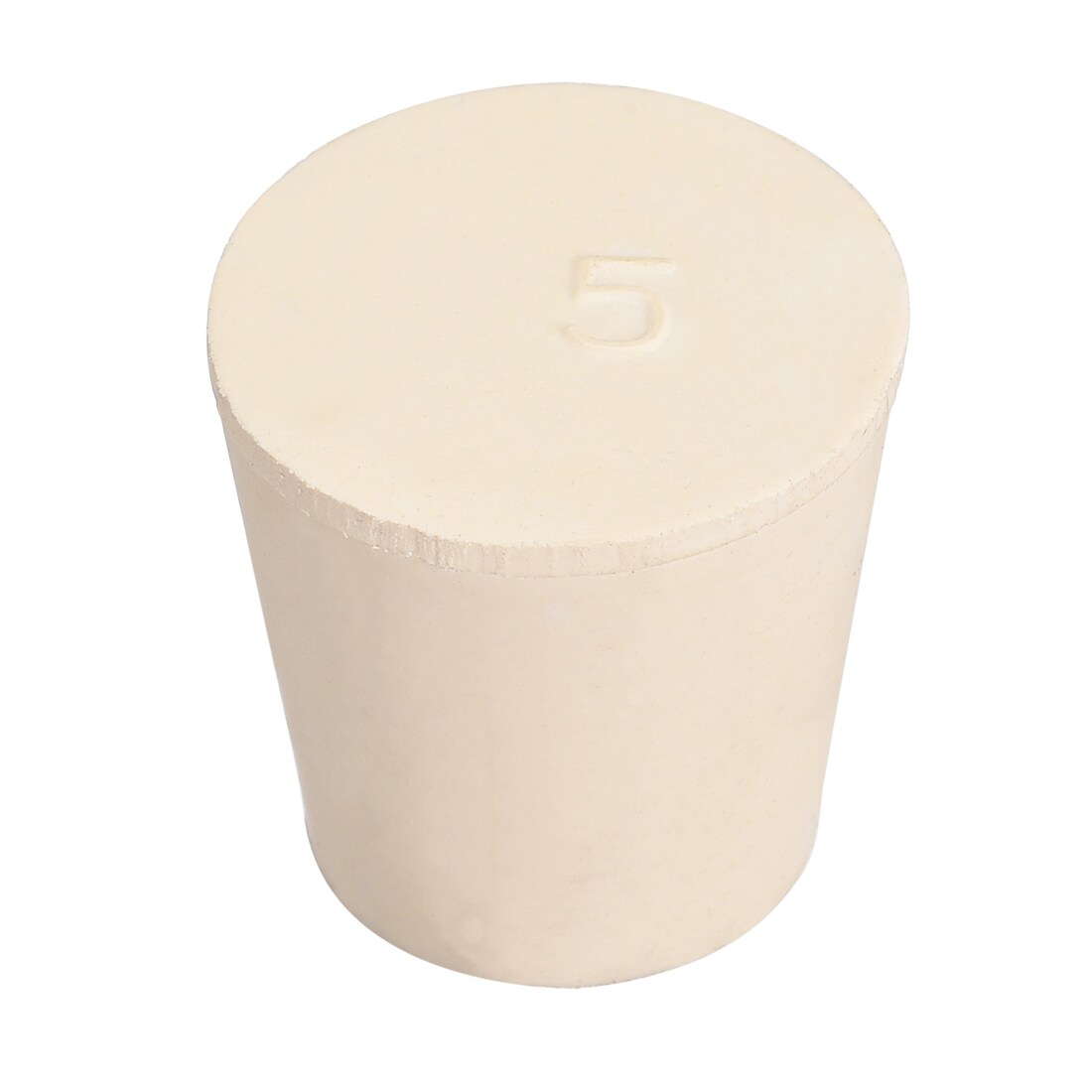 Unique Bargains White Tapered Shaped Solid Rubber Stopper for Lab Tube ...