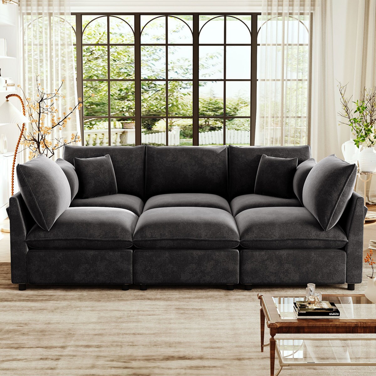 Streamdale Furniture Streamdale Modern U-shaped Sectional Sofa with ...