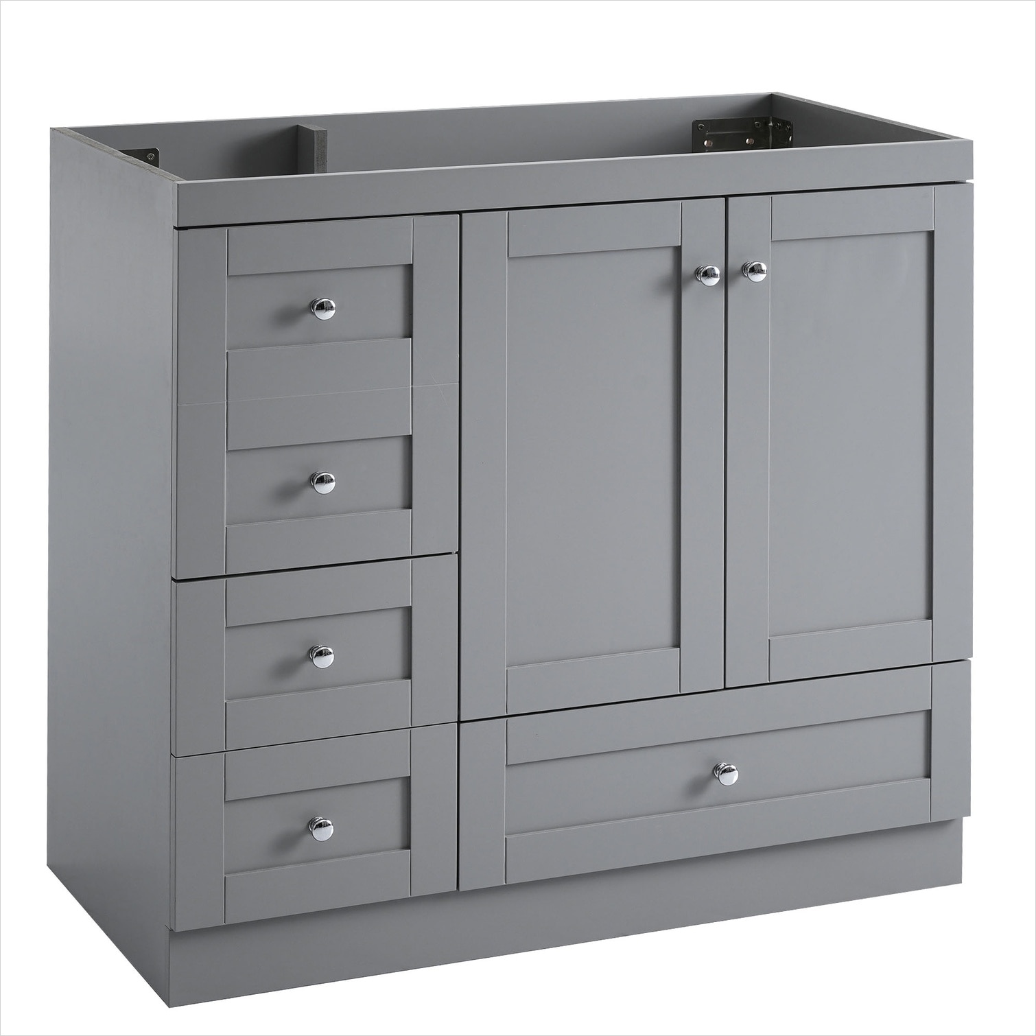 Watnature Bathroom Vanity Cabinet with Soft-Close Doors and Drawers MDF ...