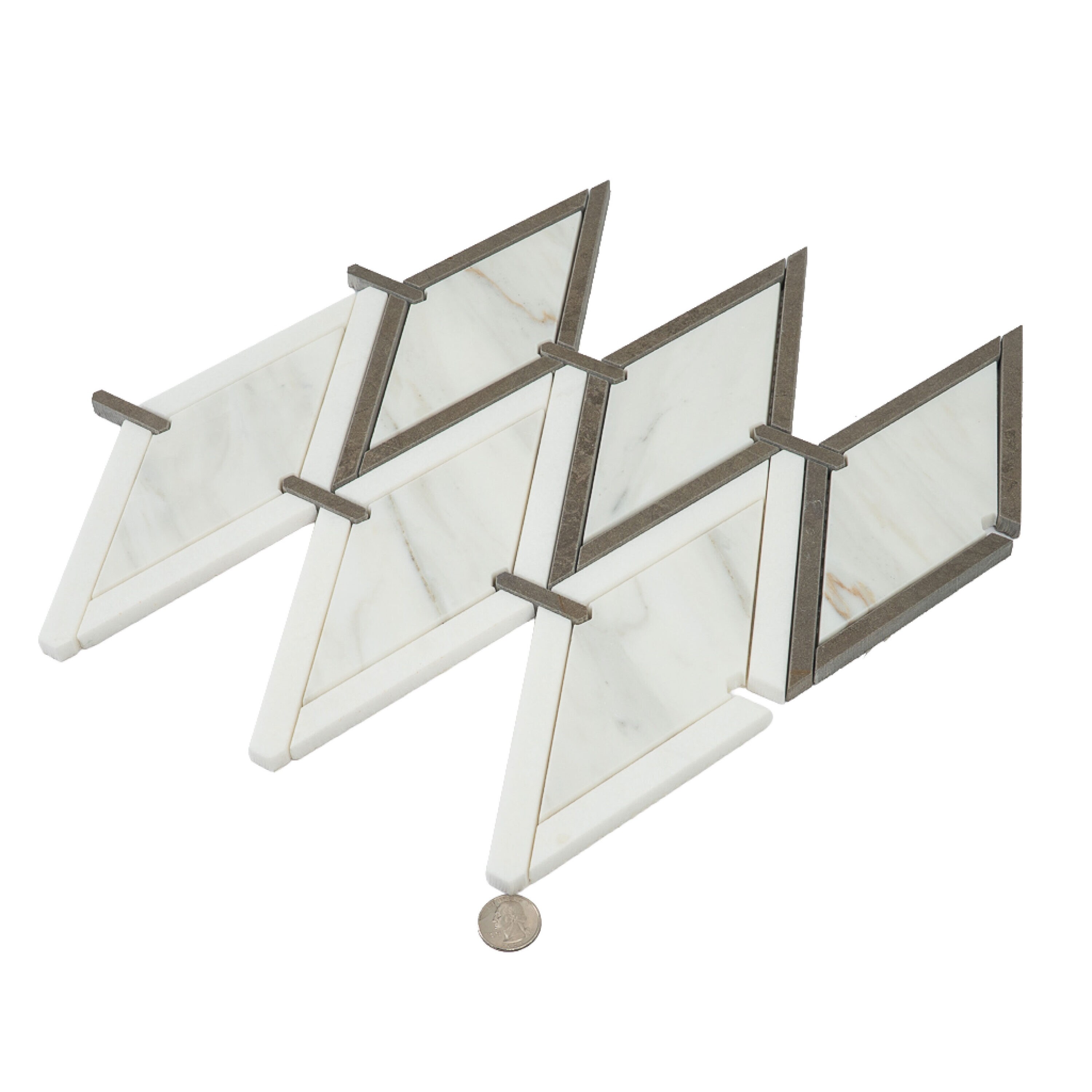 Apollo Tile Sample - Serena White Gray 4-in x 5-in Polished Floor and ...