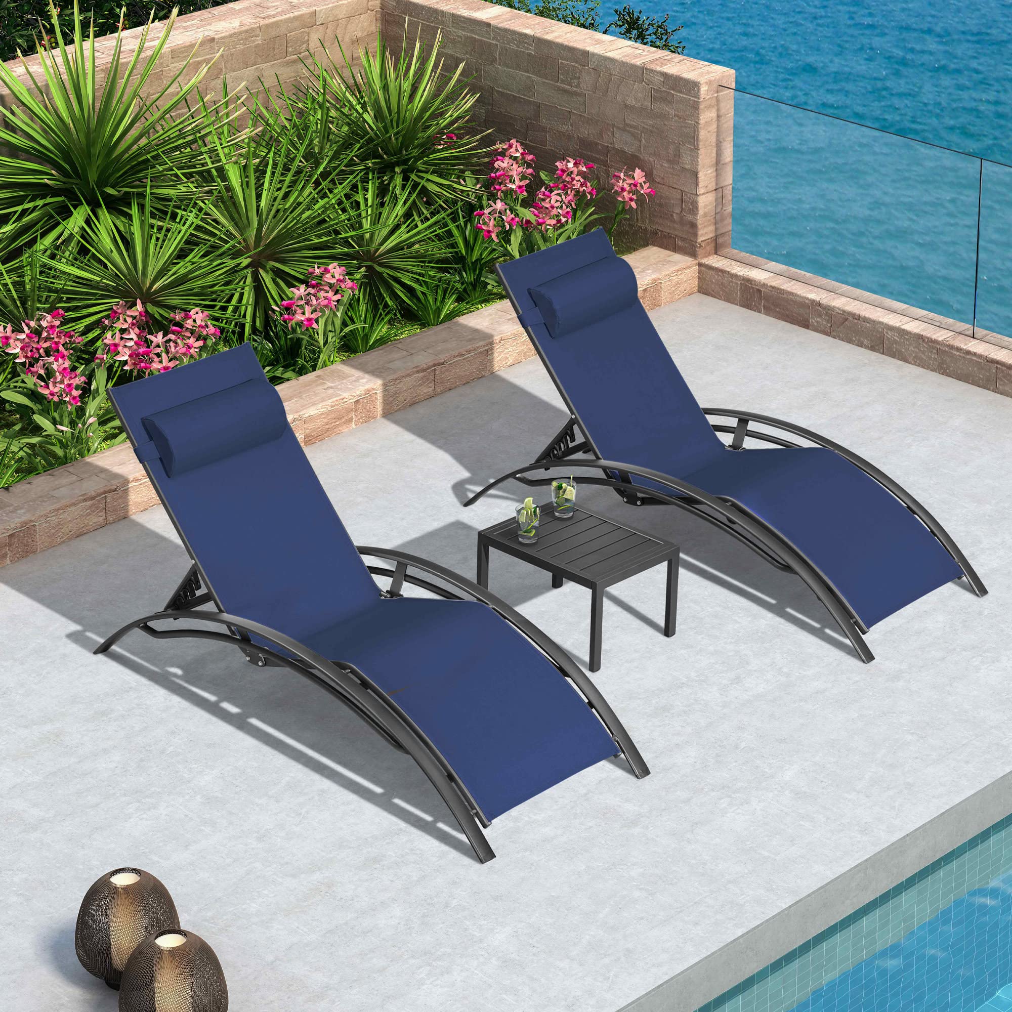 Lowes chaise lounge chairs store