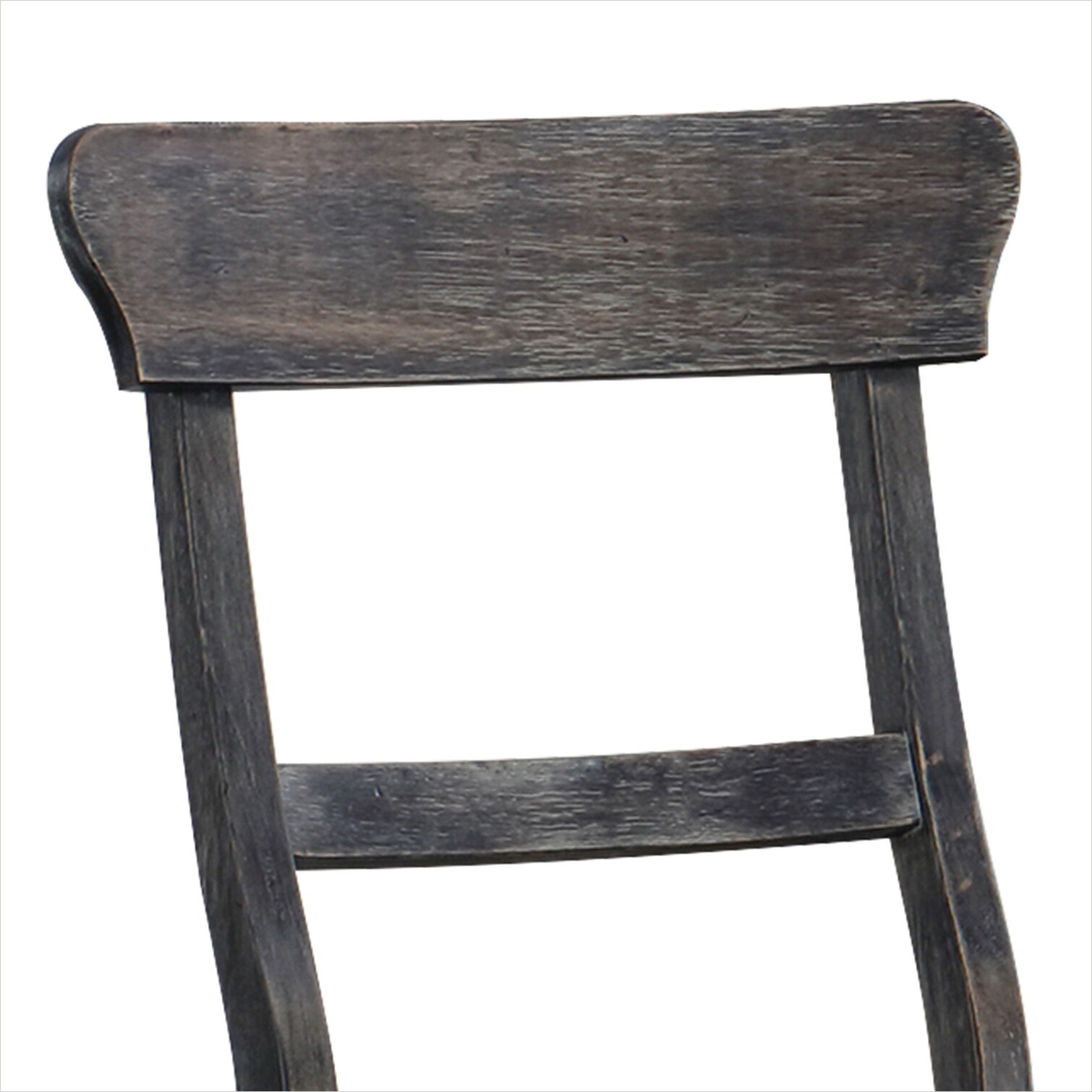 Naturefalls Set of 2 Contemporary Ladder Back Side Chairs with Faux ...