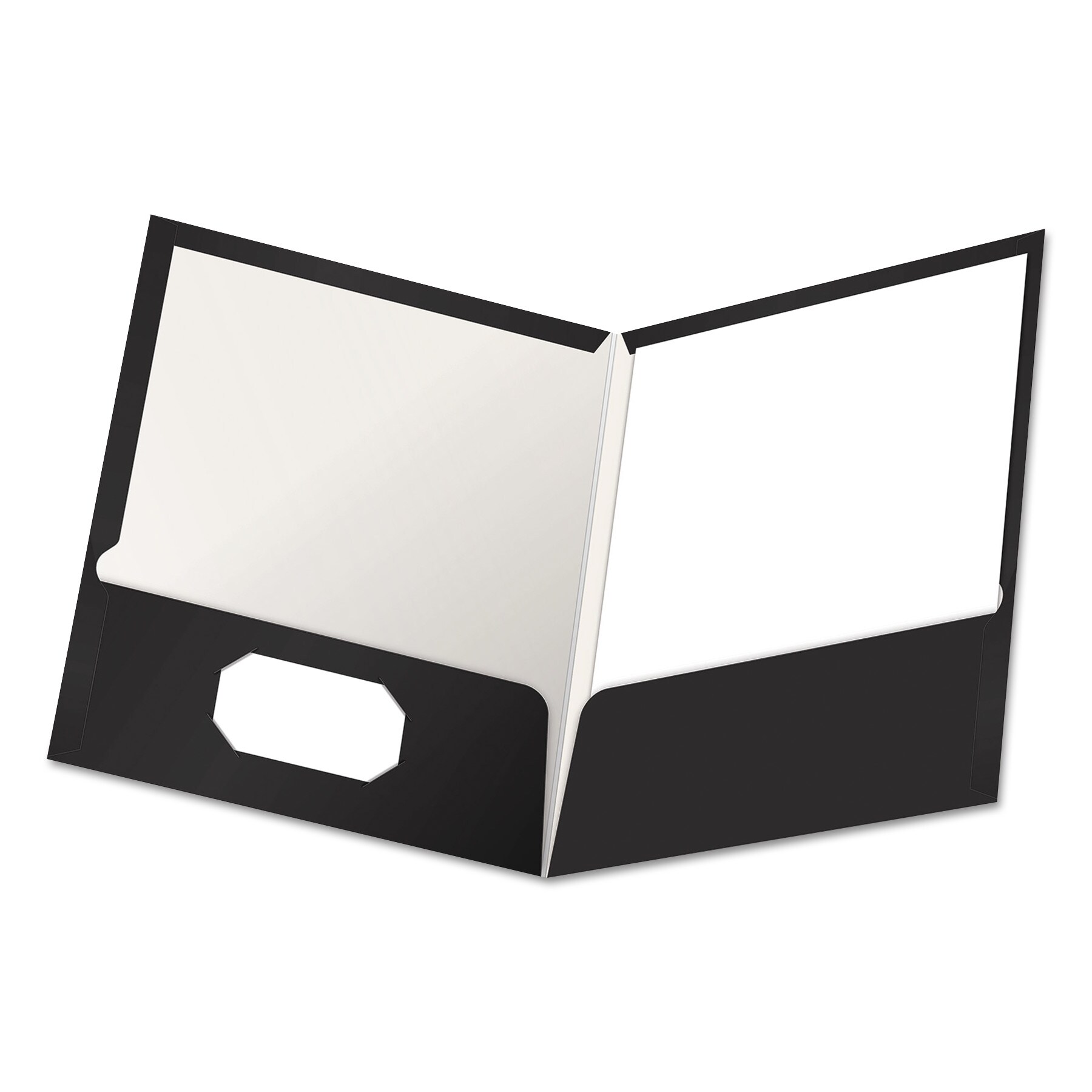 Oxford High Gloss Laminated Paperboard Folder 100 Sheet Capacity 11 X 8 ...