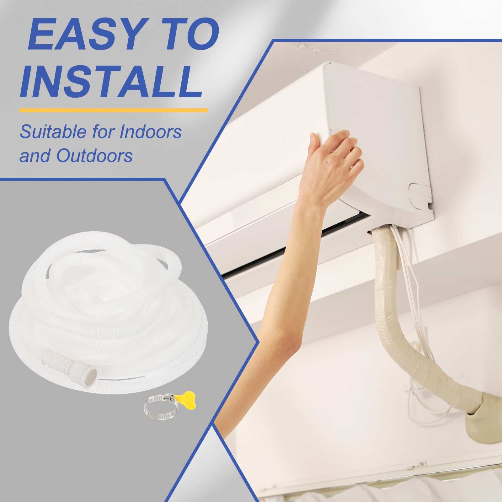 PATIKIL 32.8ft Air Conditioner Drain Kit Universal AC Drain Hose ...