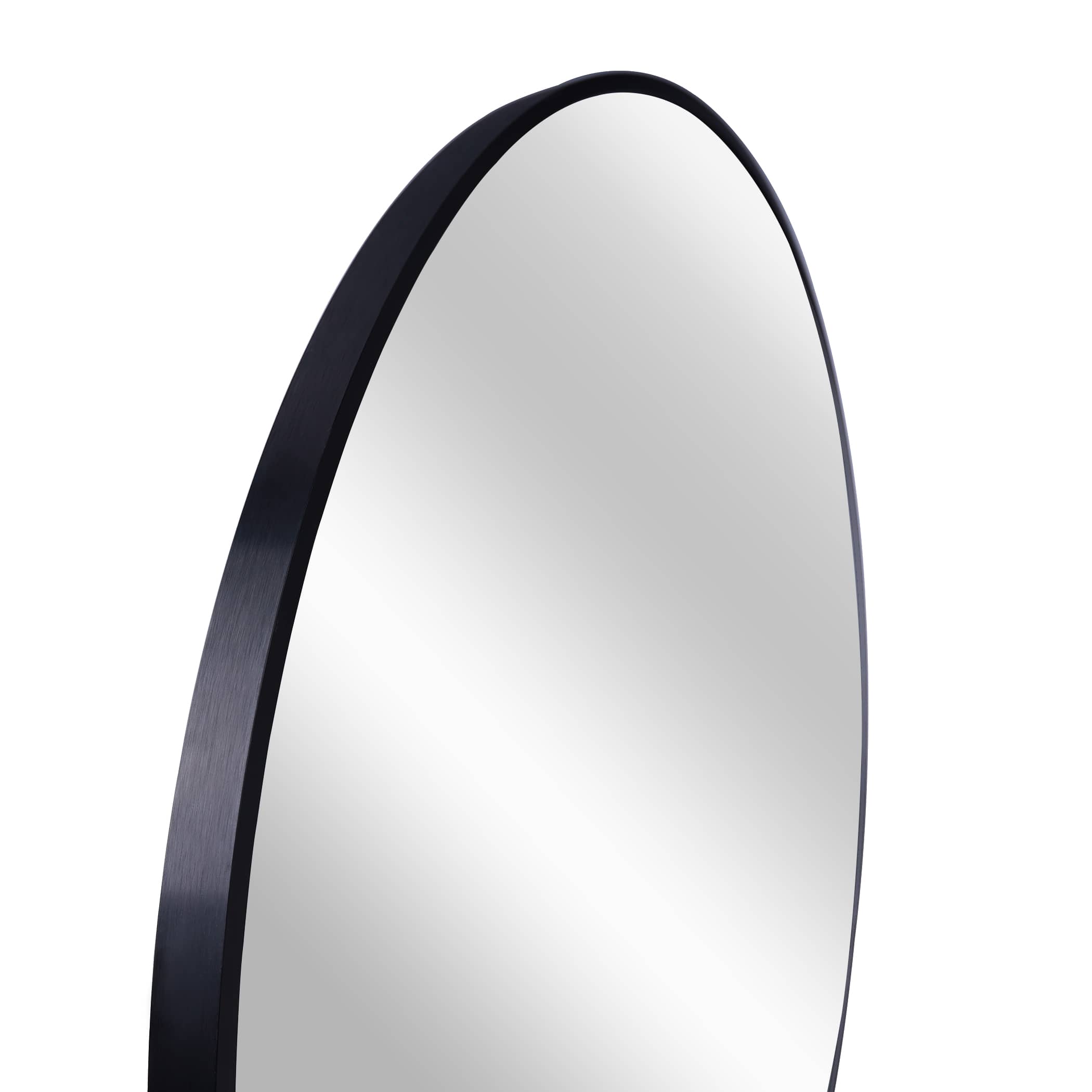 Vynxaria Black 36 in W x 36 in H Modern Contemporary Round Anti-Rust ...