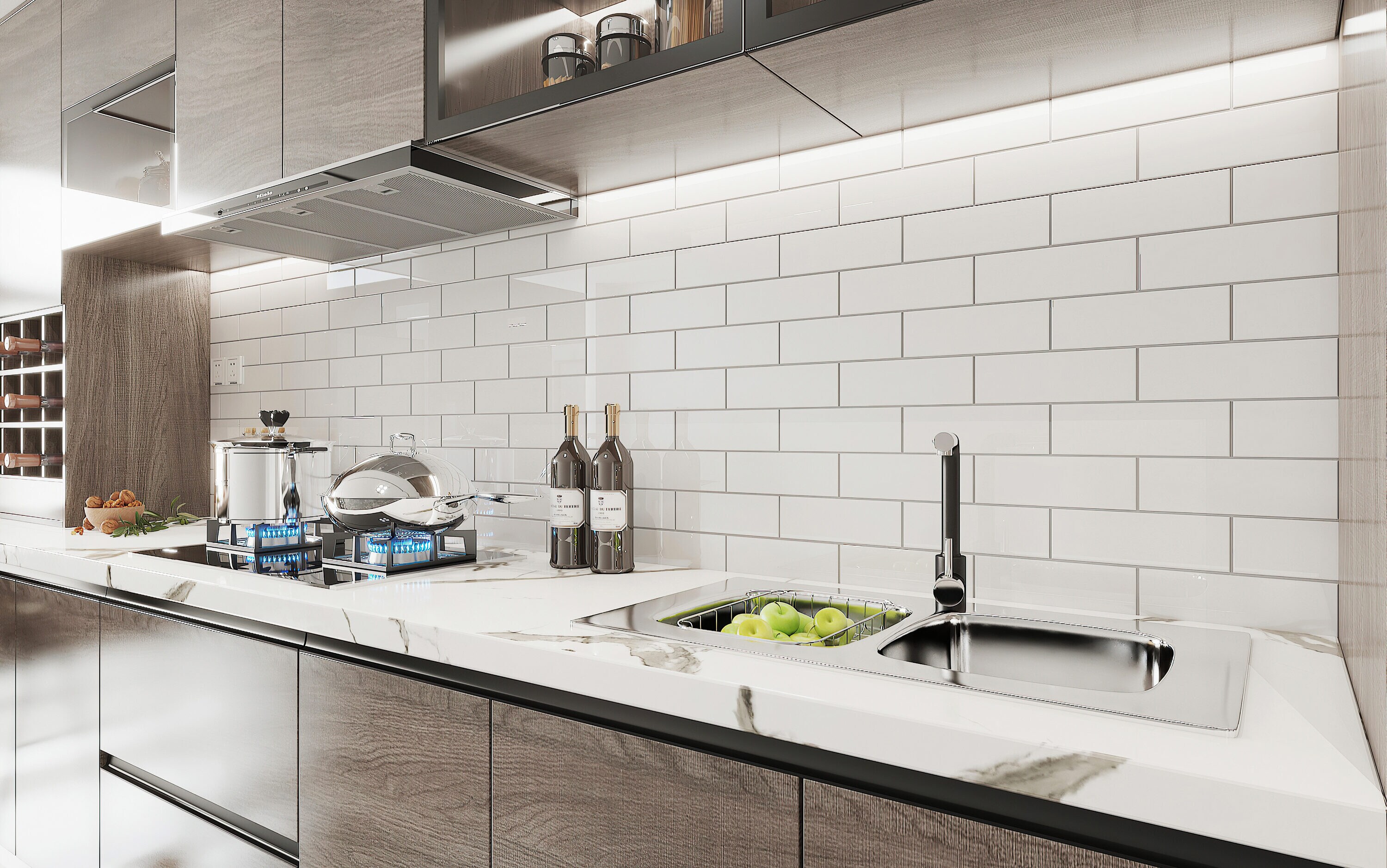 Giorbello Glass Subway 27 Pack White 3 In X 9 In Glossy Glass Subway Wall Tile In The Tile