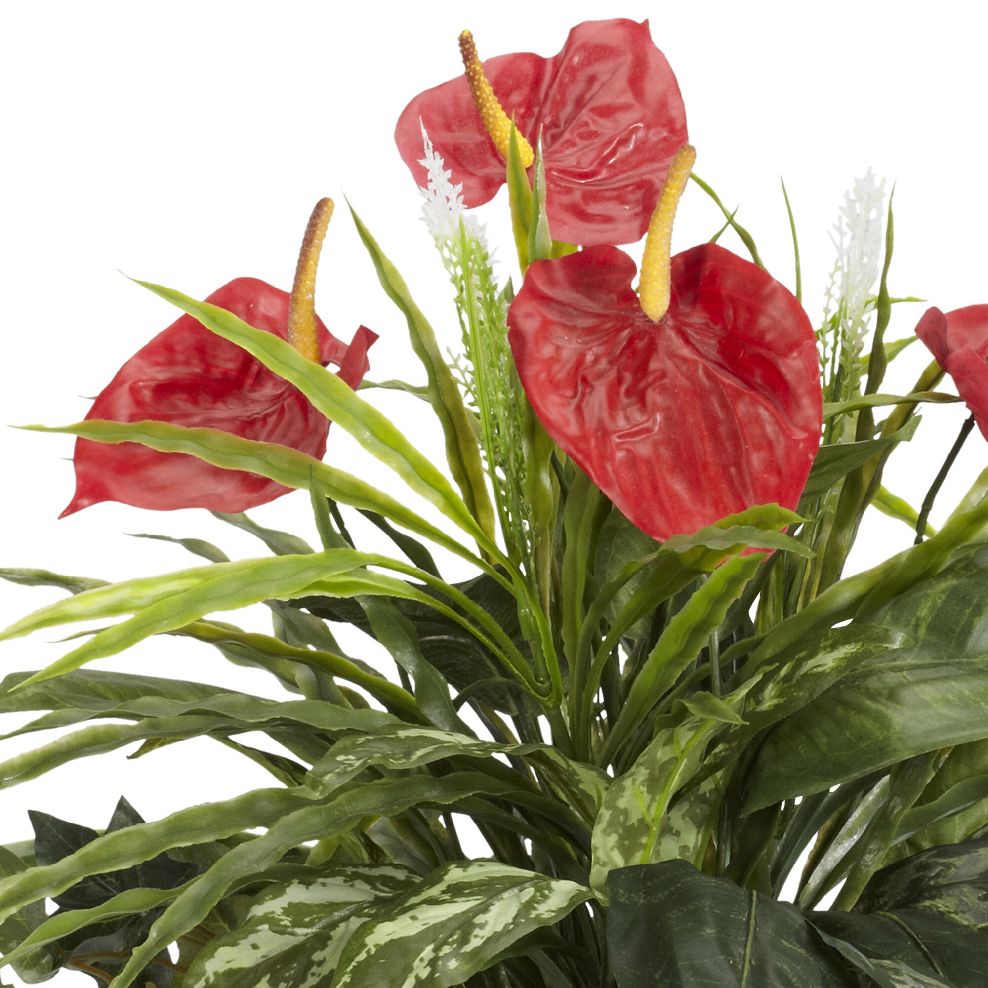 Nearly Natural 26-in Green Indoor Silk Artificial Plant at Lowes.com