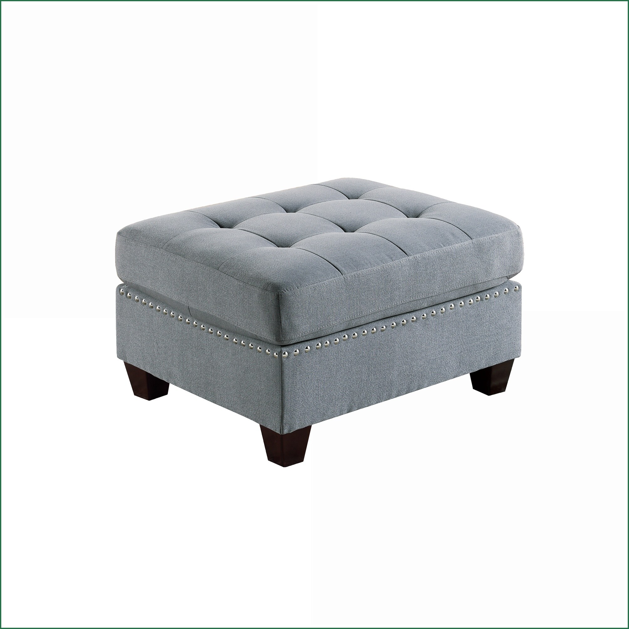 Watnature Sectional Sofas 5PC Modular Set Slate Gray Linen-Like Fabric ...