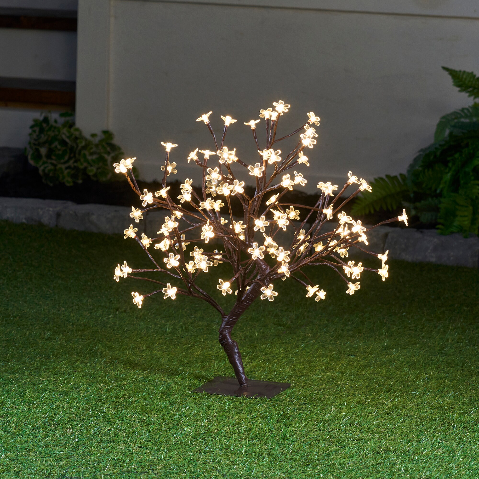 Hi-Line Gift 1.83-ft Blue Ridge spruce Pre-lit Brown Artificial ...
