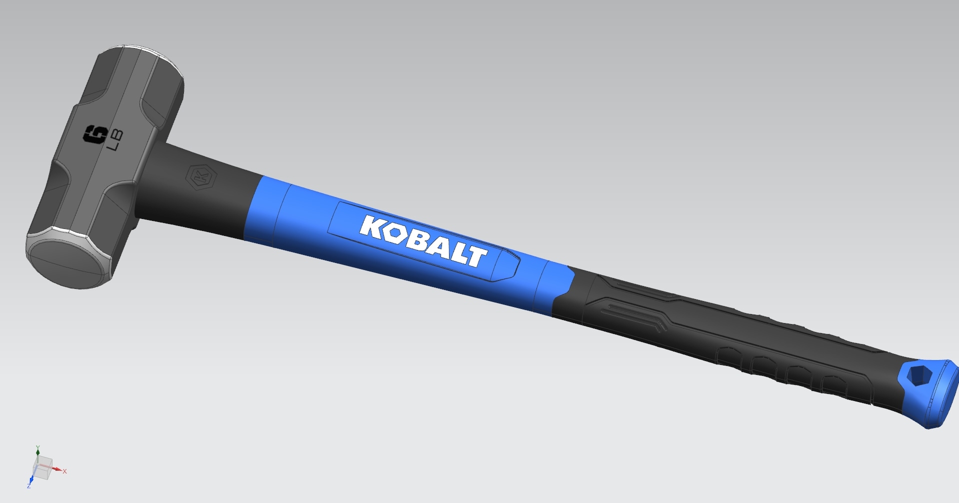Kobalt Sledge 6-lb Polished Face Steel Head Fiberglass Demolition ...