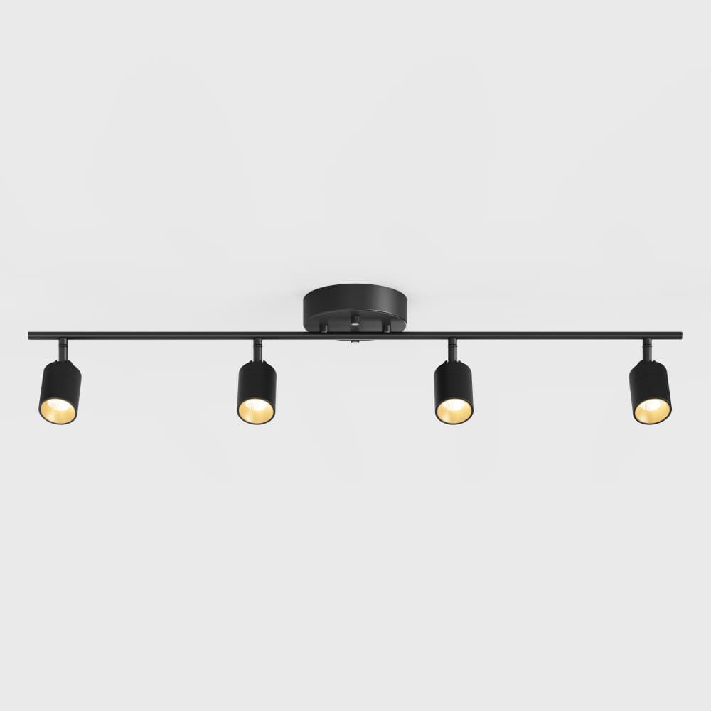 VidaLite - Shura 4 Head LED Track Light - Black - 3500K in the Fixed ...