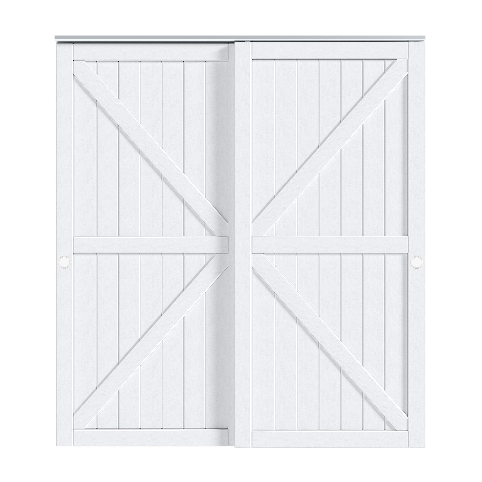 Fredbeck 72-in x 80-in White K-frame Smooth Solid Core Finished MDF ...