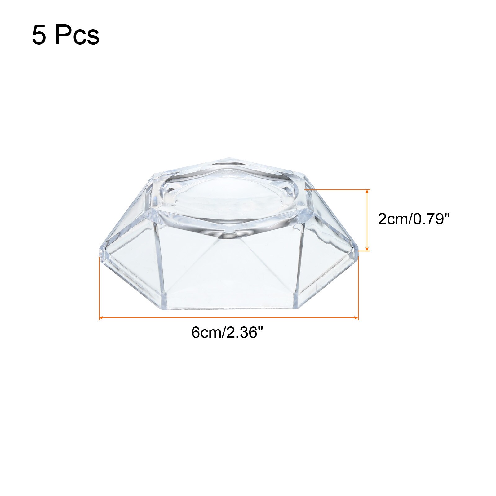 PATIKIL Acrylic Ball Stand Displays Base 4cm Transparent for Crystal ...