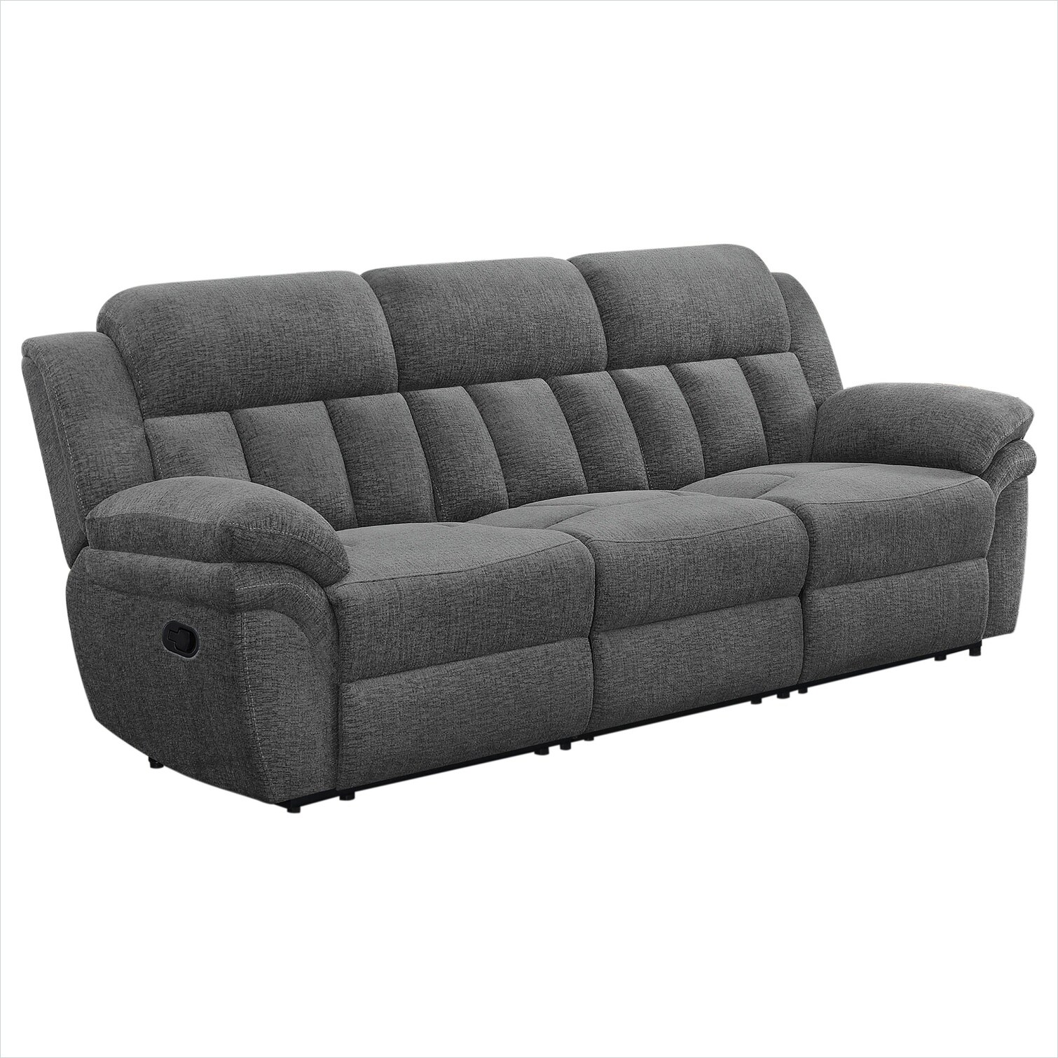Naturefalls Modern Upholstered Motion Sofa with Dual Recliners and ...