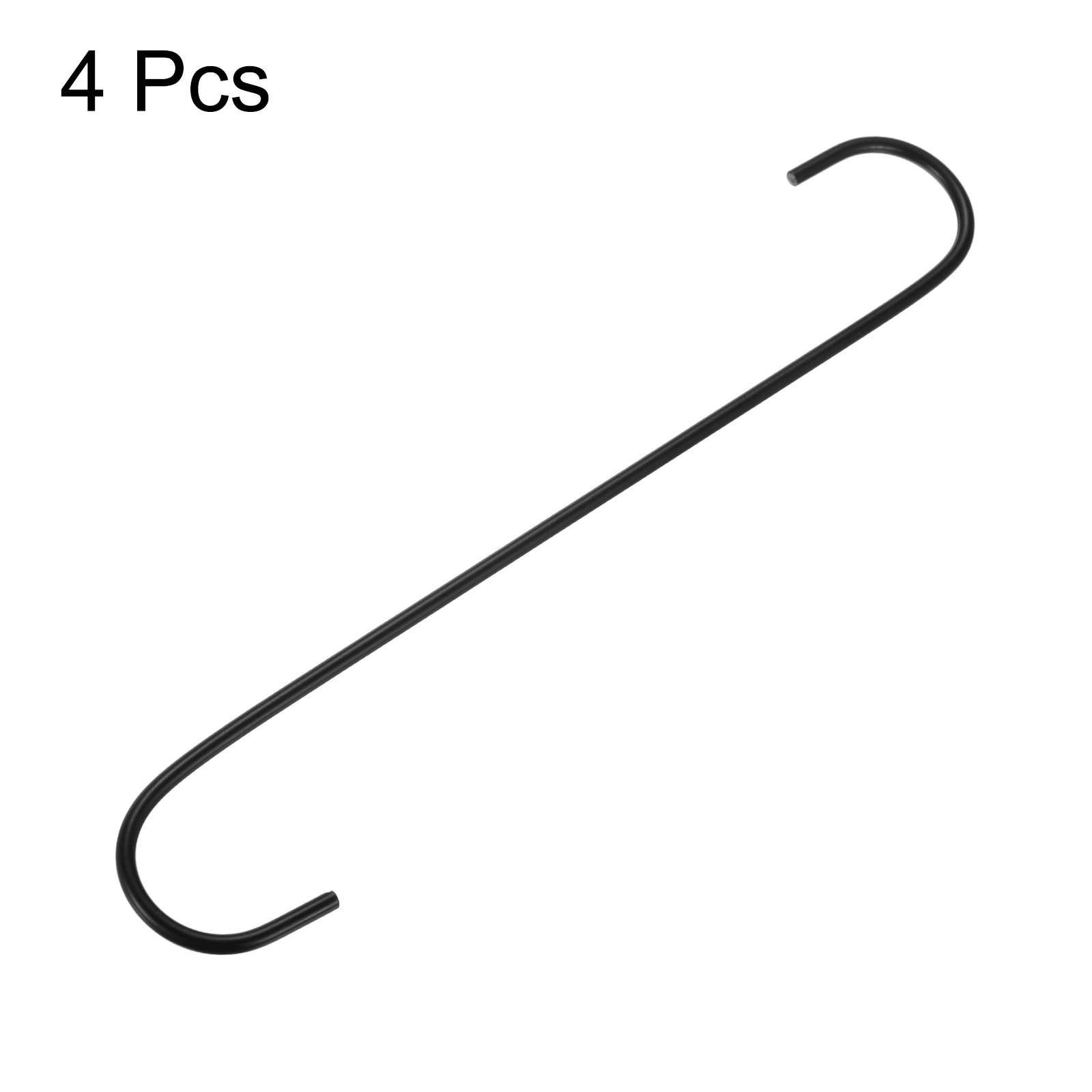 Harfington 4pcs Long S Hooks 12 Inch Extra Long Metal S-shaped Hanging ...