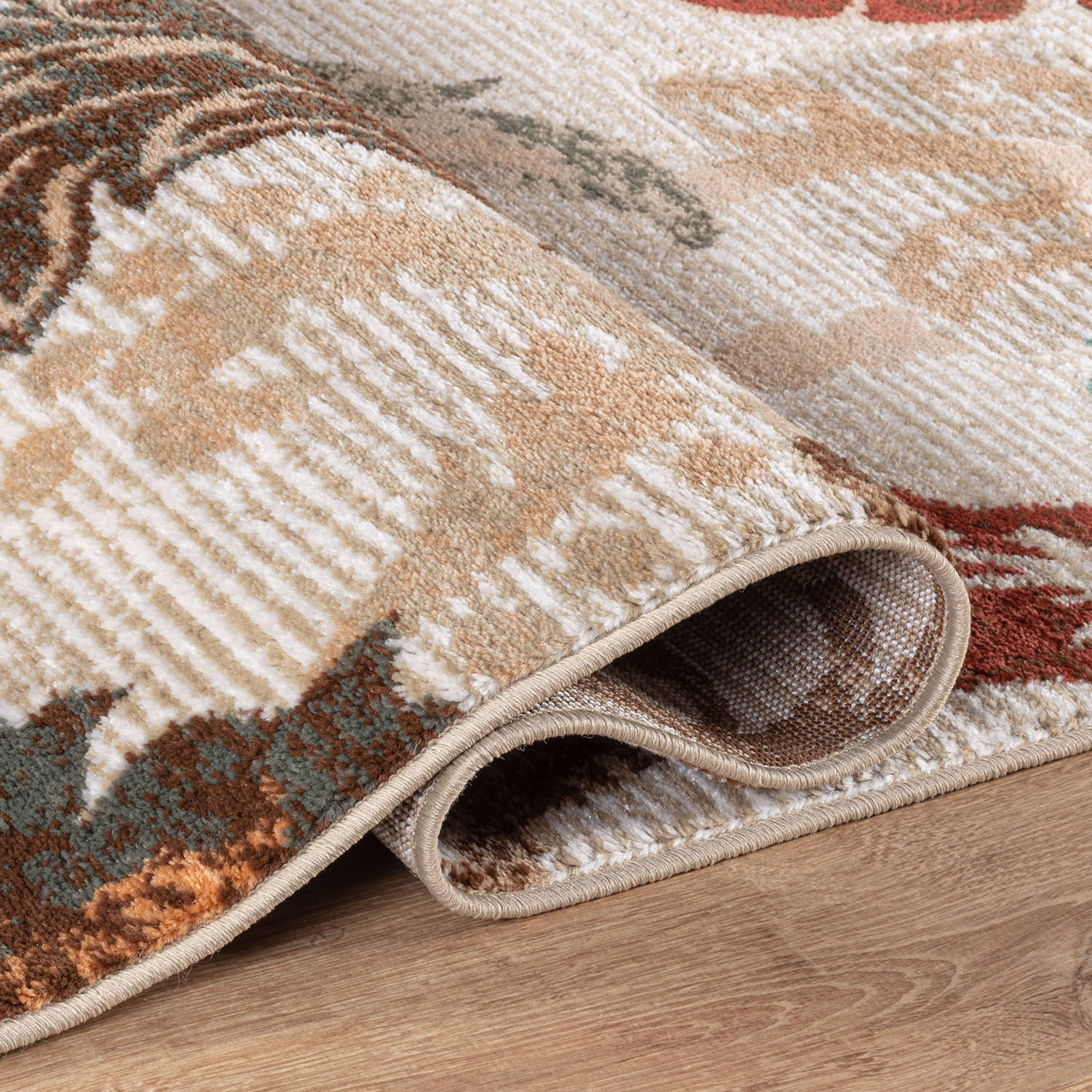 World Rug Gallery Origin 5 x 7 (ft) Loomed Polypropylene Beige ...