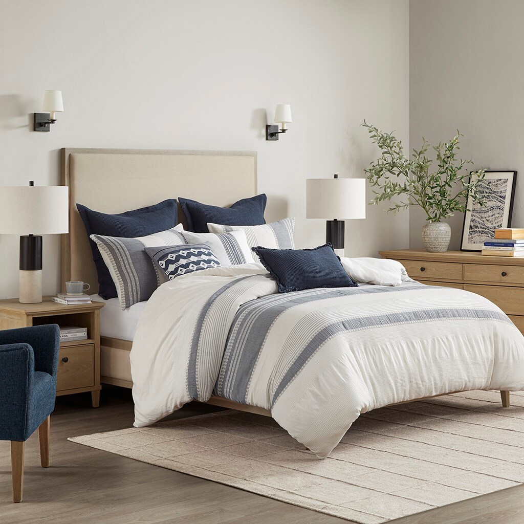 Gracie Mills Elena Oversized Cotton Jacquard Comforter Set at Lowes.com