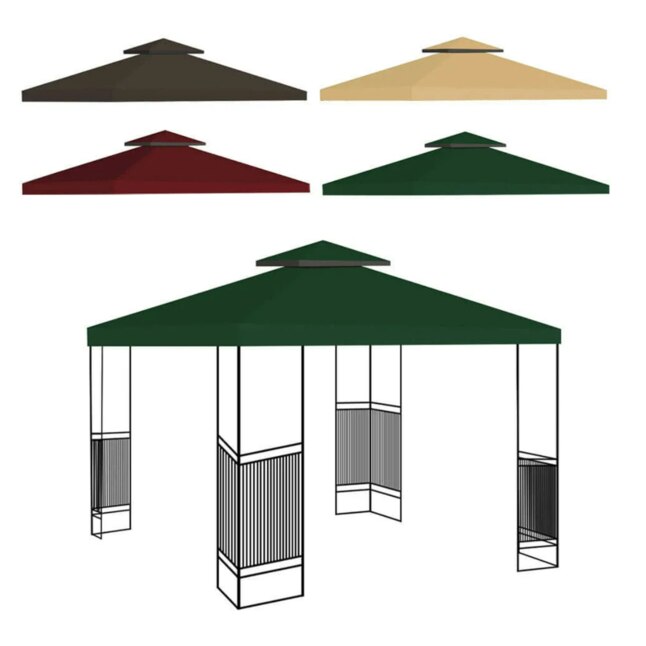 Gaierptone 118-in x 118-in Gazebo Replacement Canopy Khaki Gazebo ... Gaierptone 118-in x 118-in Gazebo Replacement Canopy Khaki Gazebo ...
