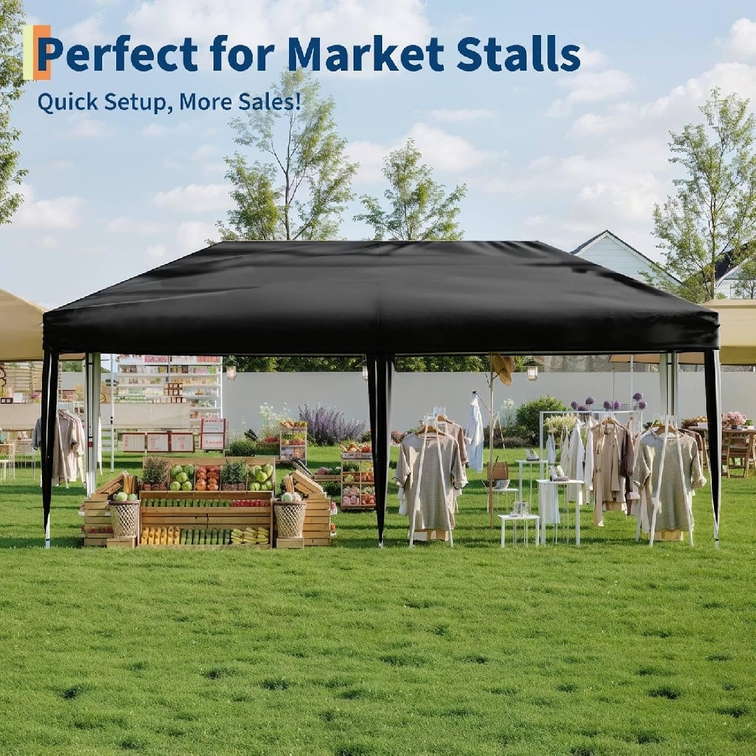 Garvee 10X20 Pop Up Canopy Tent Commercial Grade Dual Wall System Full ...