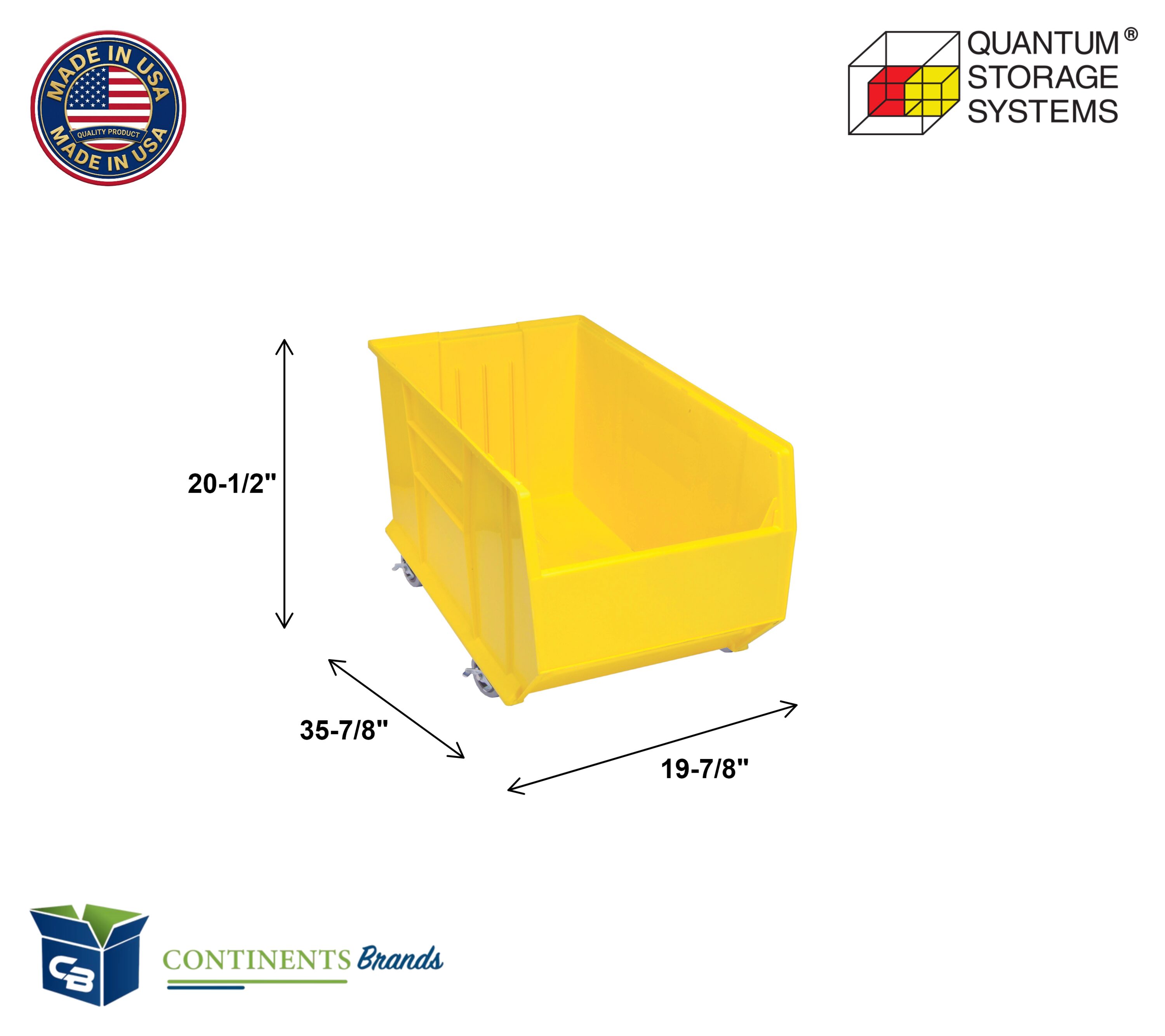 Quantum Storage Systems QUS996MOBYL HULK Mobile Part Organizer Yellow 1 ...