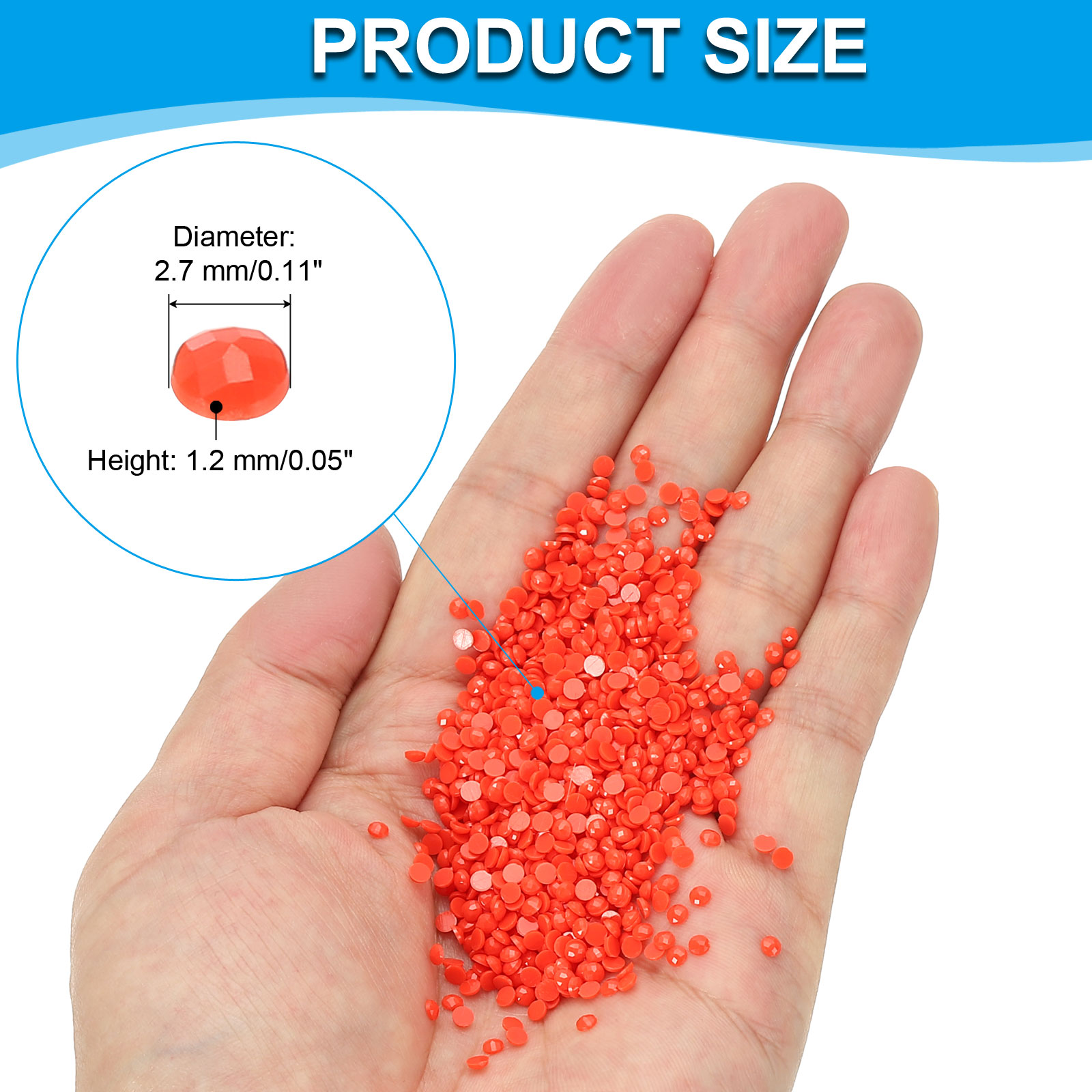 PATIKIL 10000pcs Diamond Art Painting Replacement Beads Resin Crystal ...