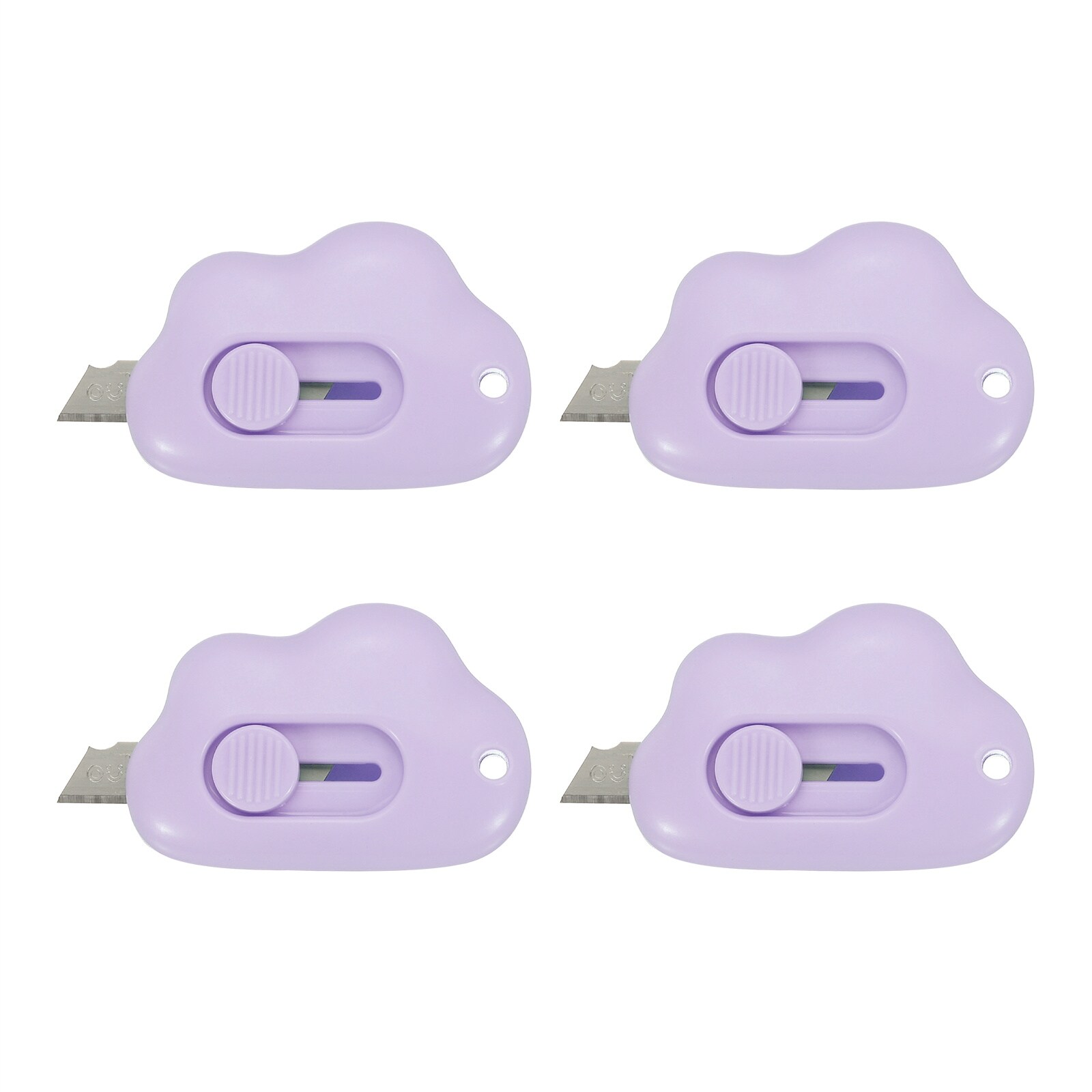 Unique Bargains Box Cutters 4 pcs Retractable Letter Opener Cloud ...