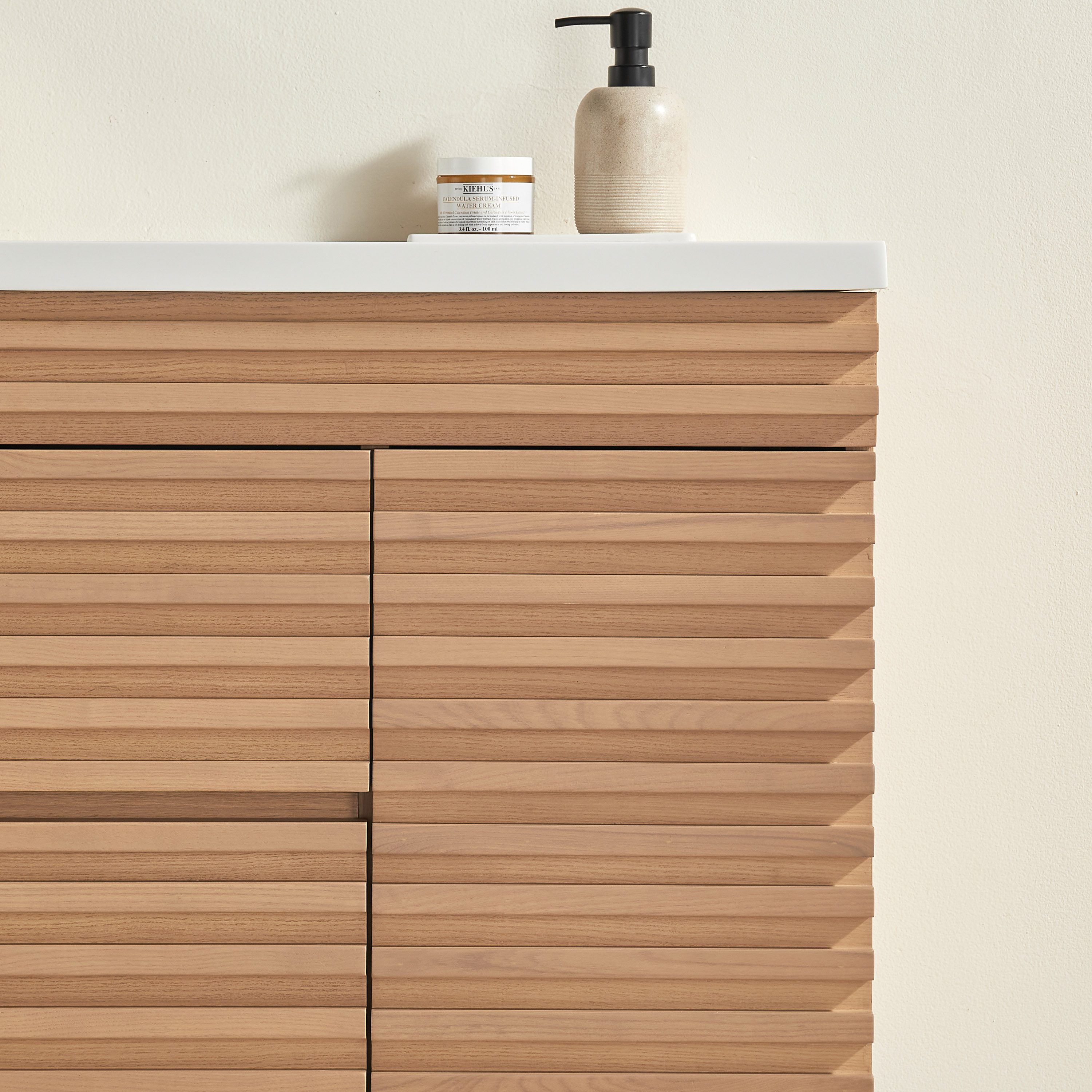 Iseryn Bath Vanity 48-in Natural Walnut Undermount Single Sink Floating ...