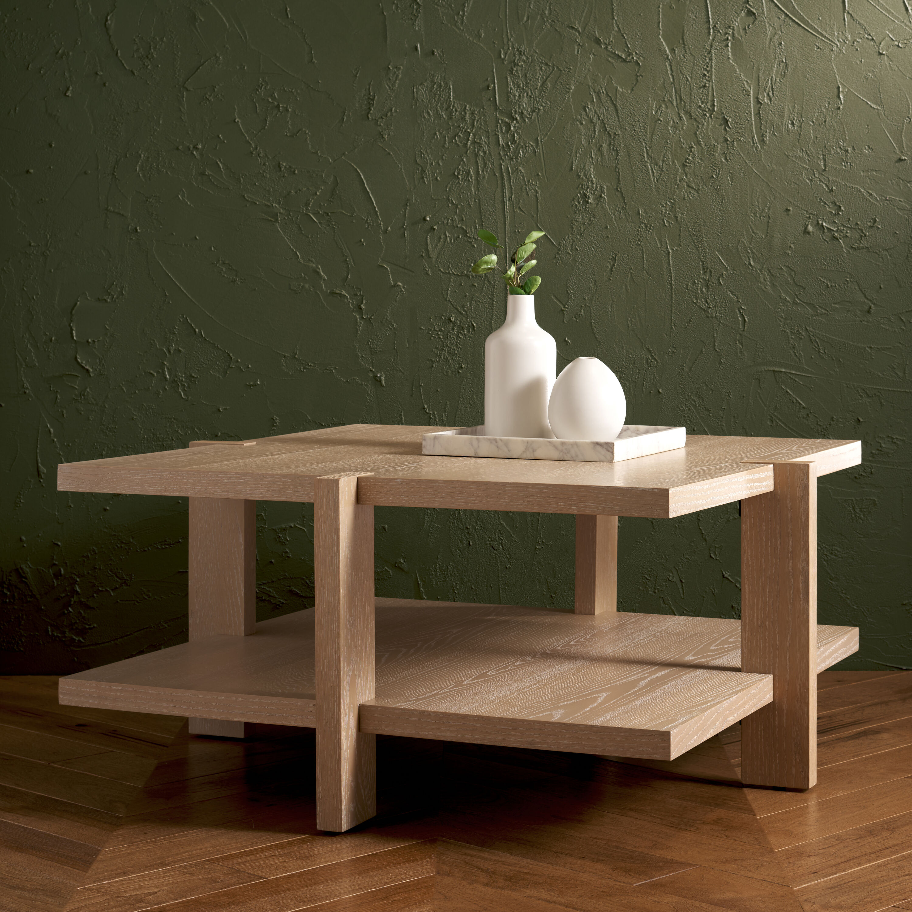 Safavieh Quigley Contemporary Style Square Wood Coffee Table/Natural ...
